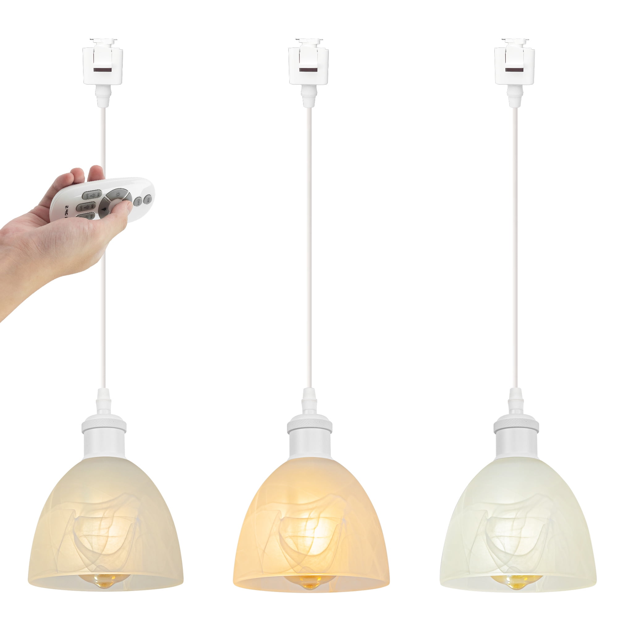 Kiven 3-Light J-Type track lighting pendants,Modern J track pendant ...