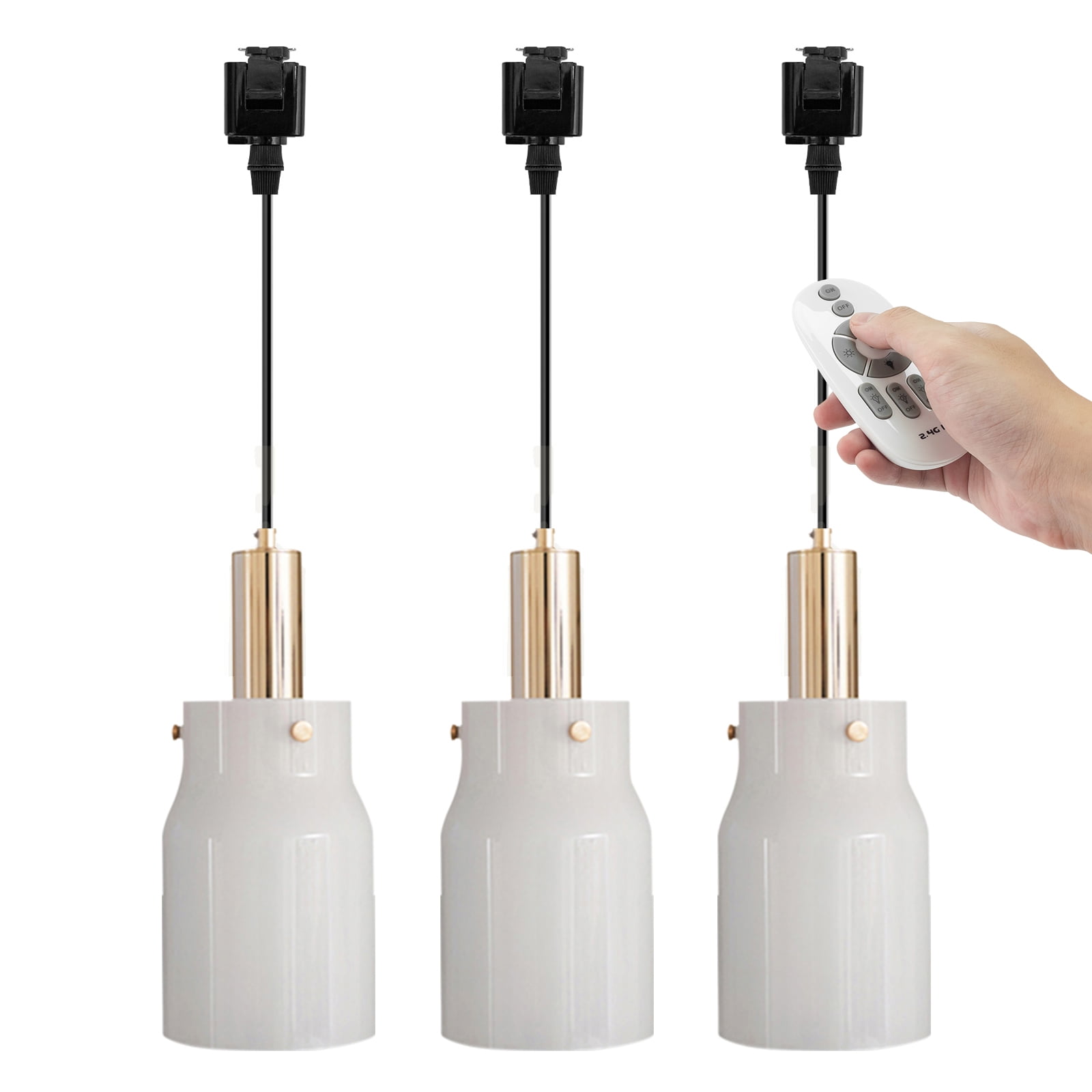 Kiven 3-Light J-Type track lighting pendants,Modern J track pendant ...