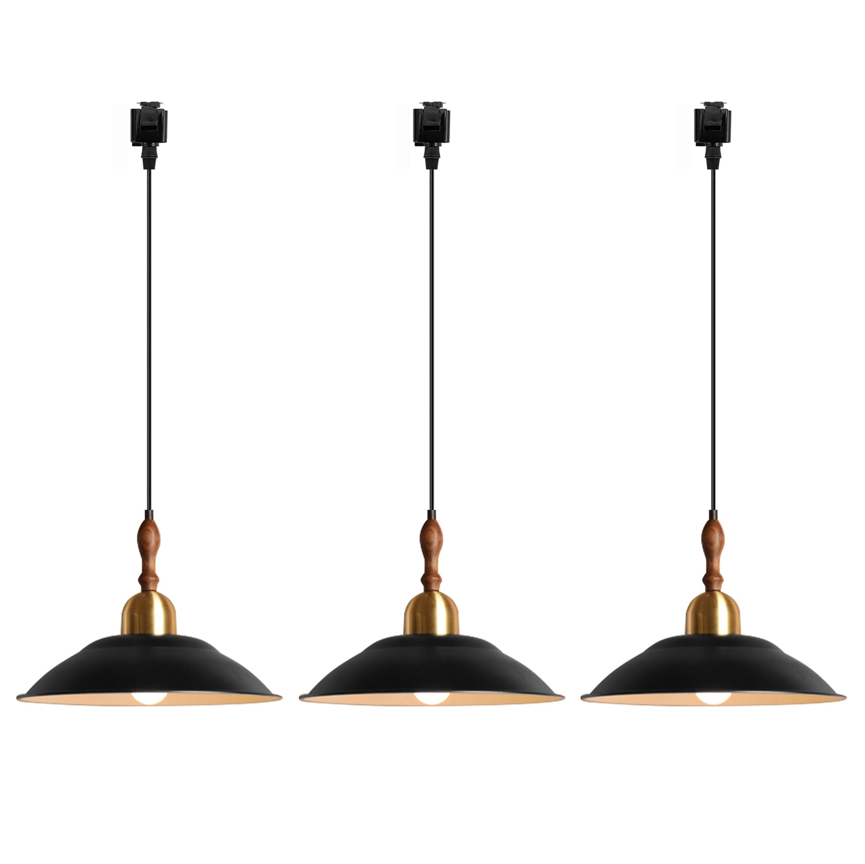 Kiven 3-Light J-Type track lighting pendants,Modern J track pendant ...