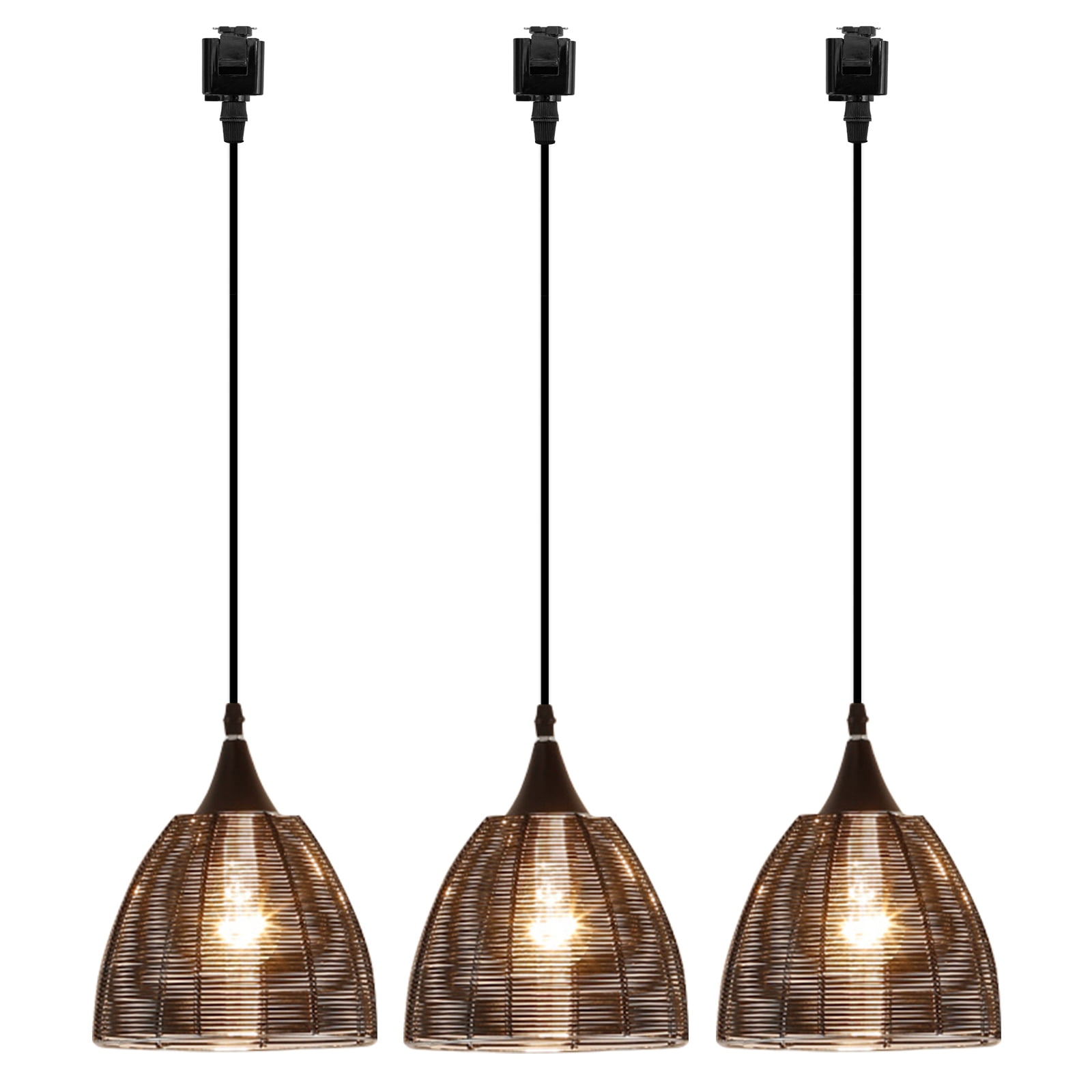 Kiven 3-Light J-Type track lighting pendants,Modern J track pendant ...