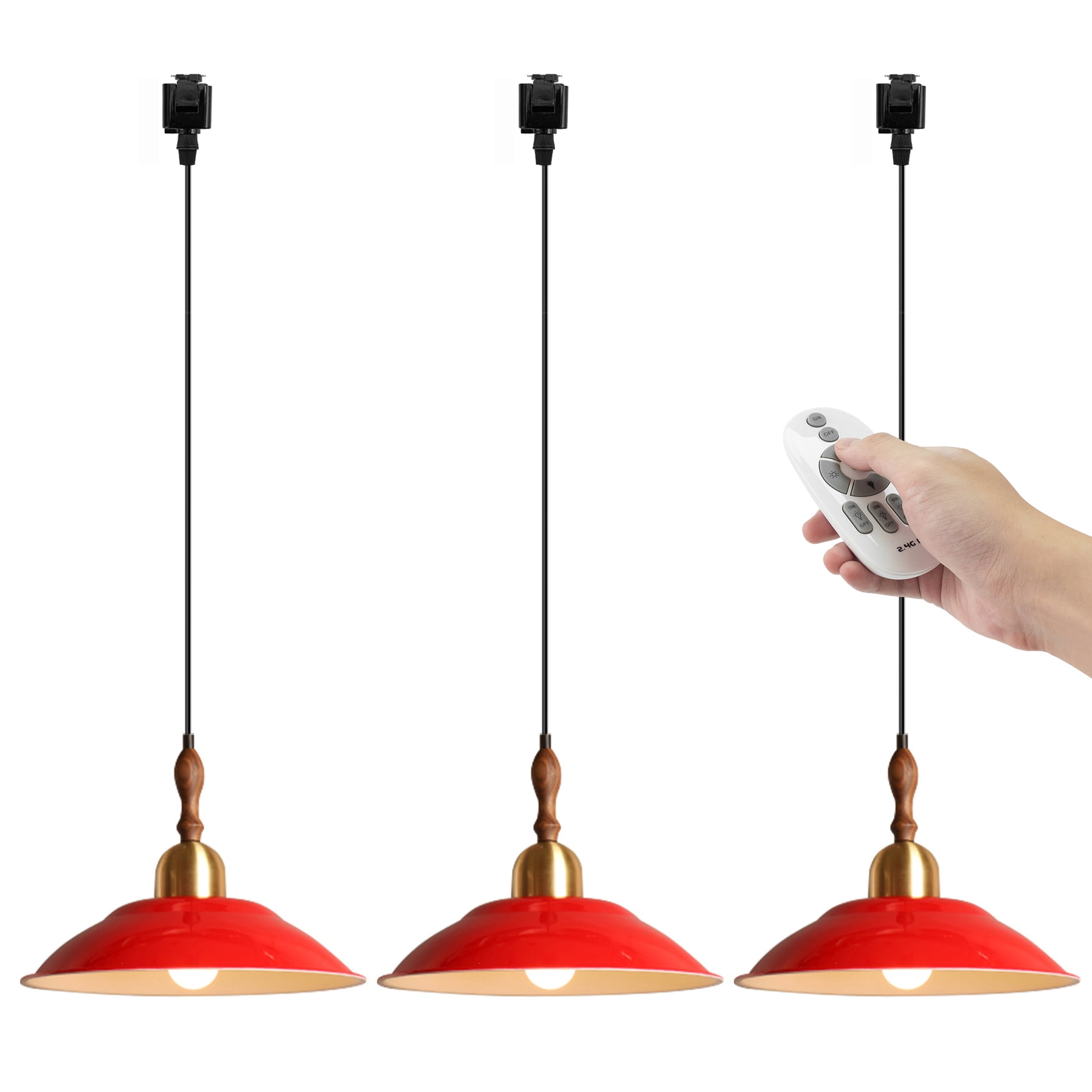 Kiven 3-Light J-Type track lighting pendants,Modern J track pendant ...