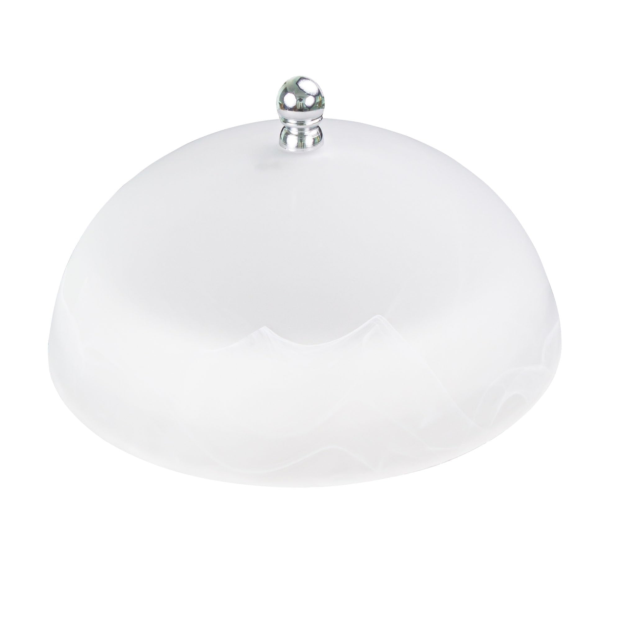 Kiven 7.9 in Dome Shade with Lamp Shade Harp Holder, Glass Lamp Shade ...