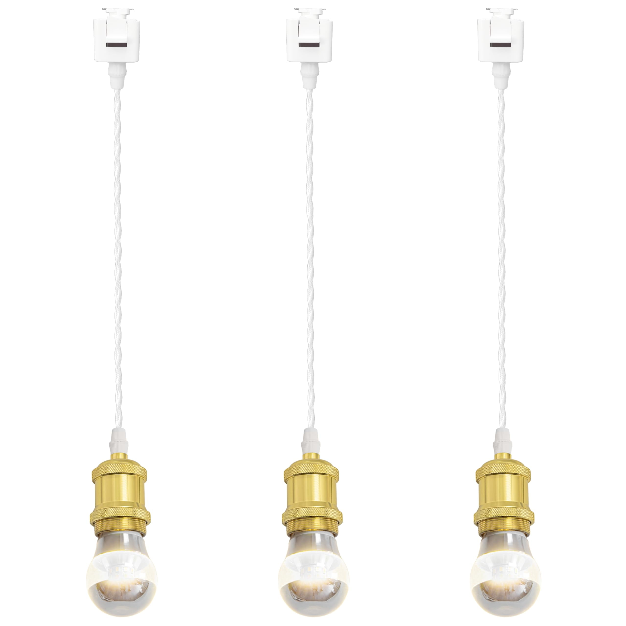 Kiven Anti Glare J-Type Track Lighting Pendants, 3-Light J Track ...