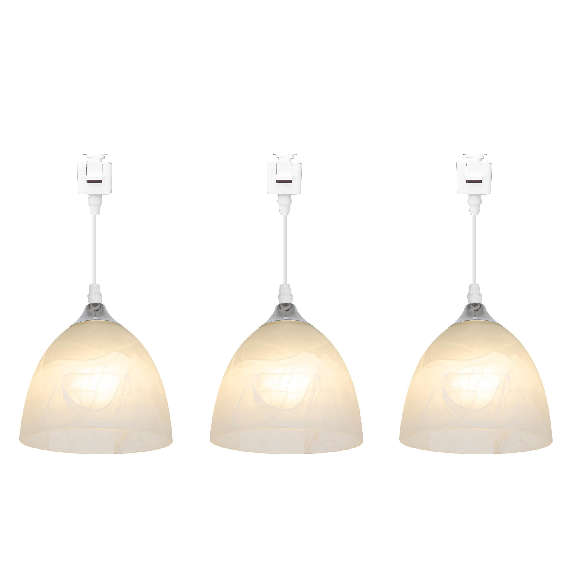 Kiven Anti Glare J-Type Track Lighting Pendants, 3-Light J Track ...
