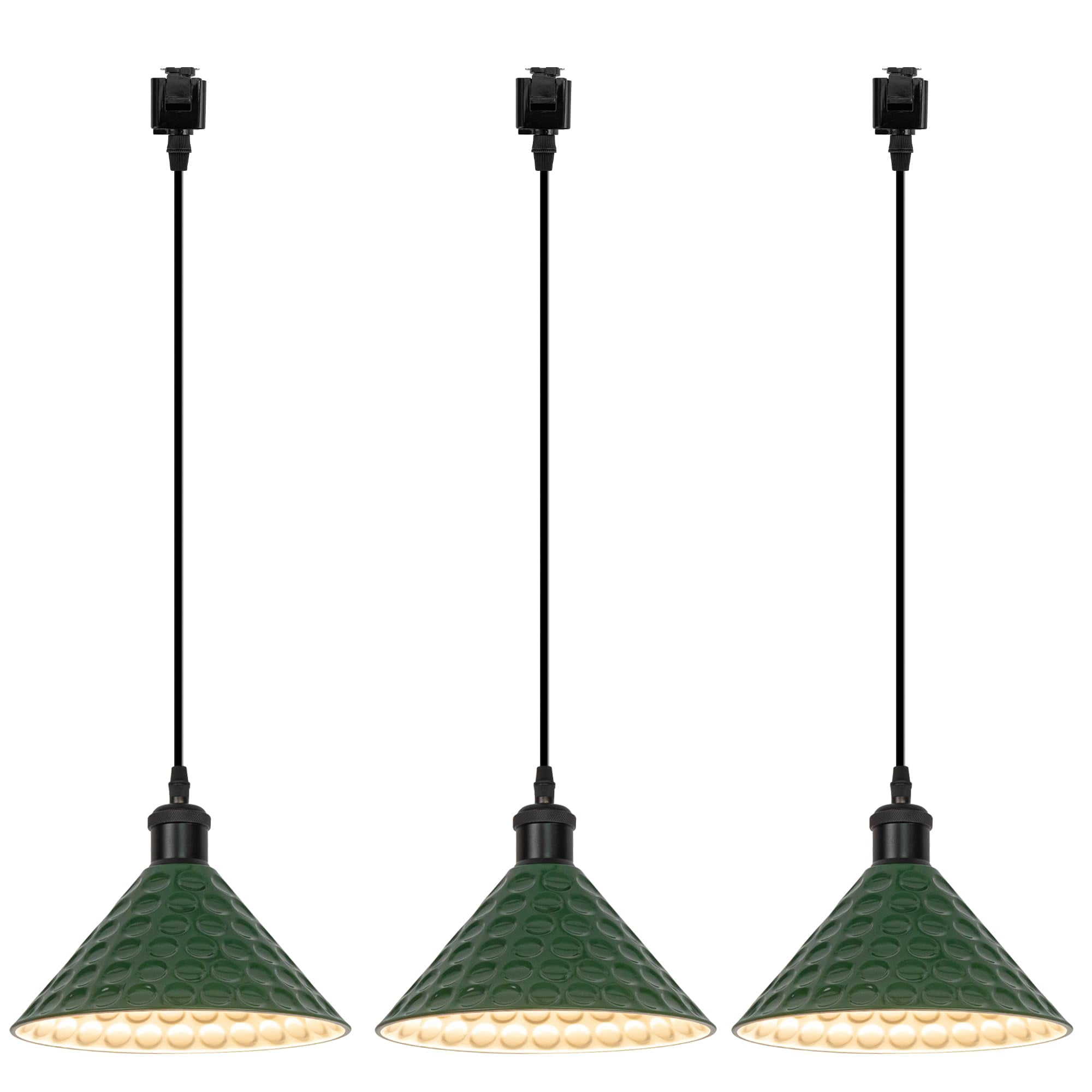Kiven Anti Glare J-Type track lighting pendants, 3-Light J track ...