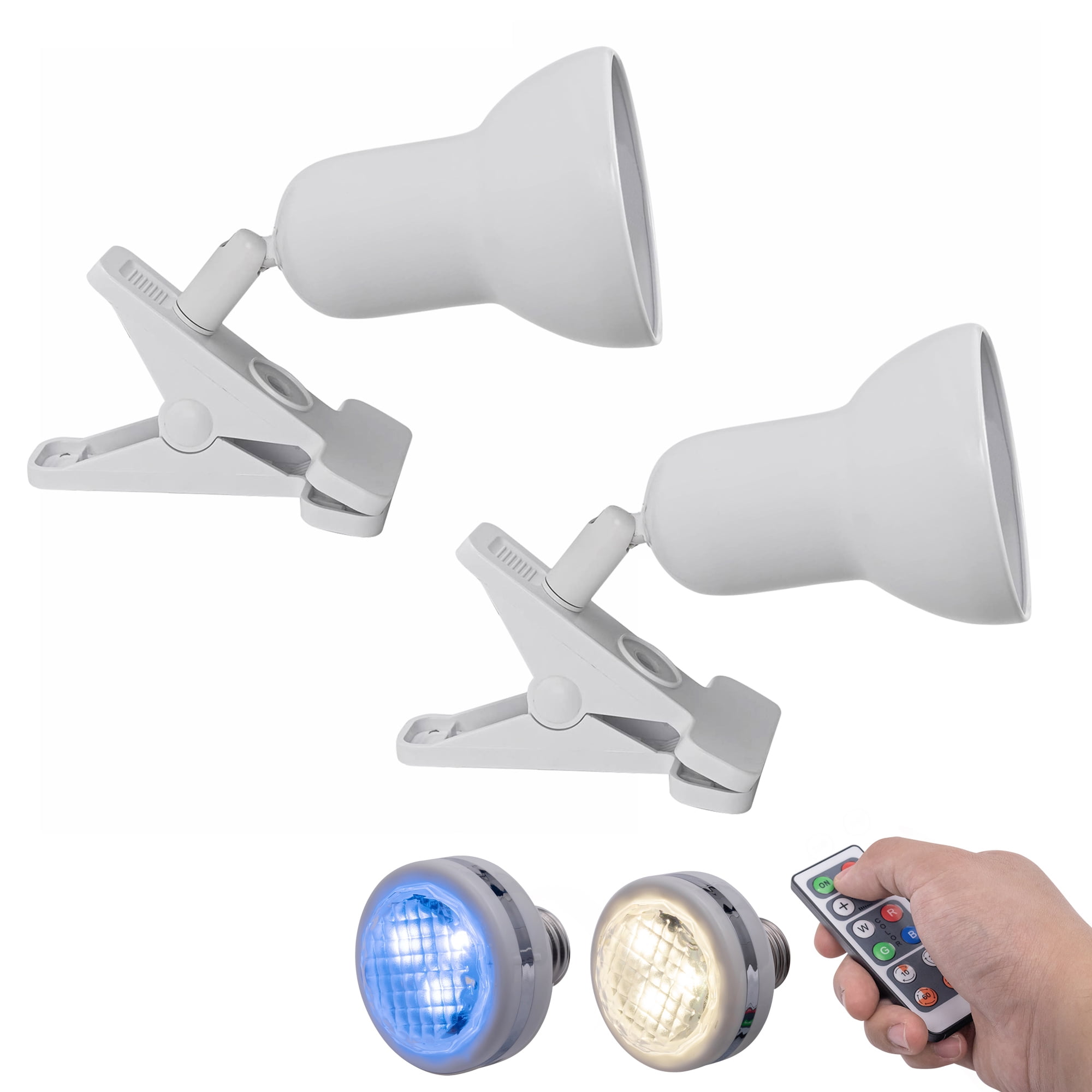 Kiven LED Accent Uplight Set of 2, Cordless, Battery Powered, Dimmable ...