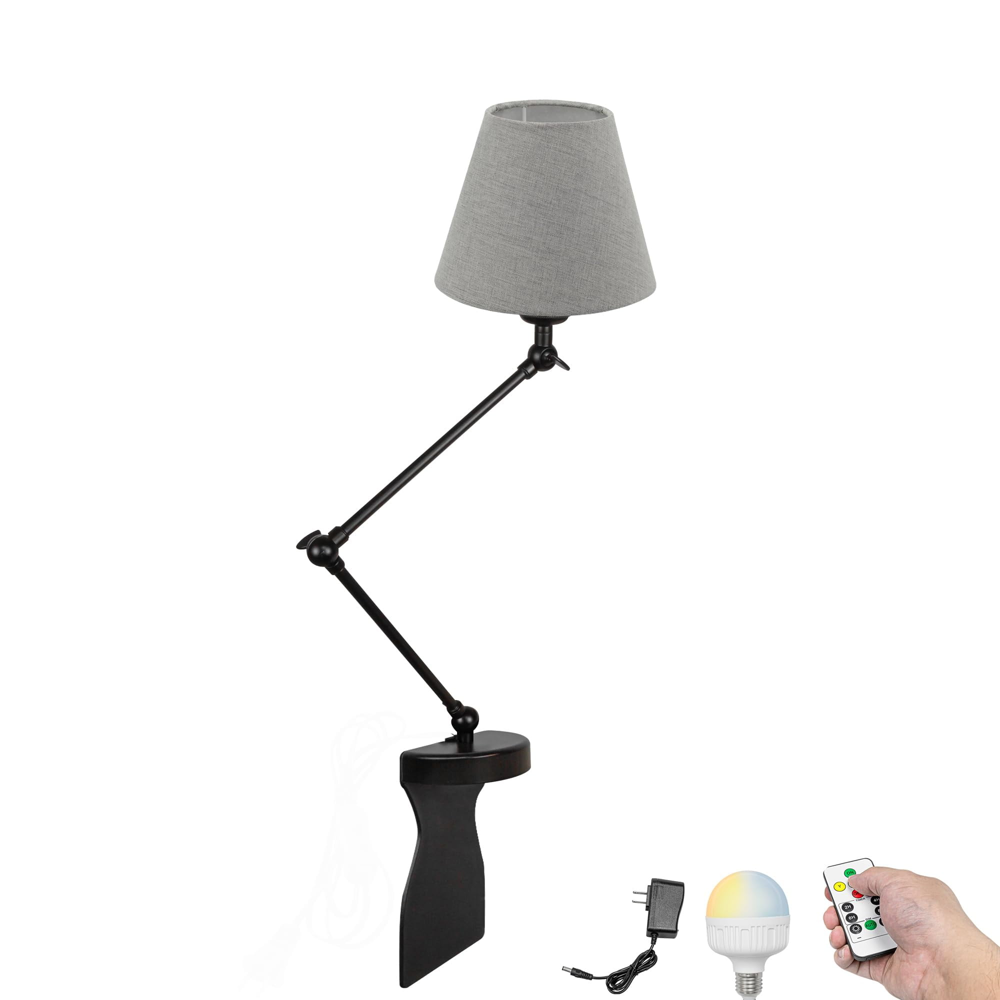 Kiven Battery Operated Headboard Reading Light, Dimmable LED Book ...