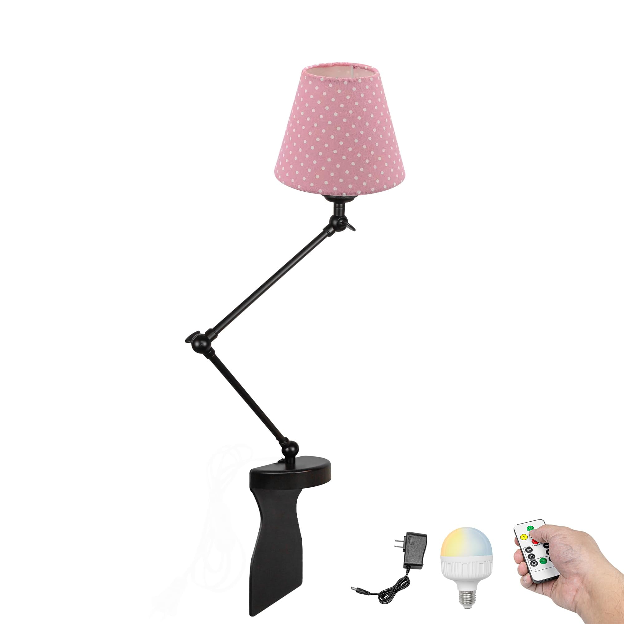 Kiven Battery Operated Headboard Reading Light, Dimmable LED Book ...