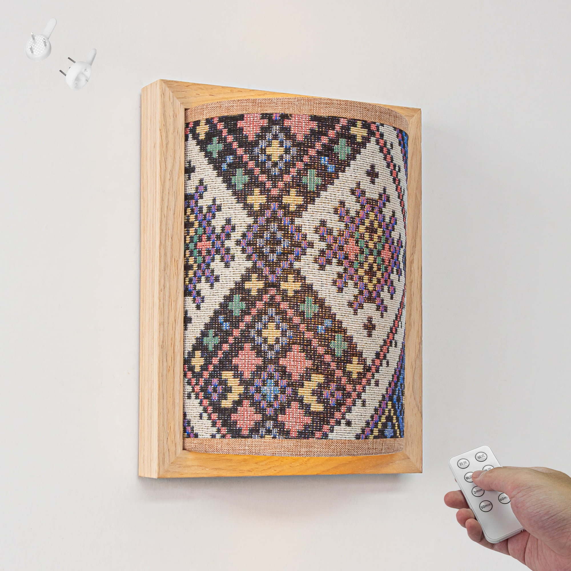 Kiven Battery Operated Wall Sconces with Remote Control,3 Colors ...