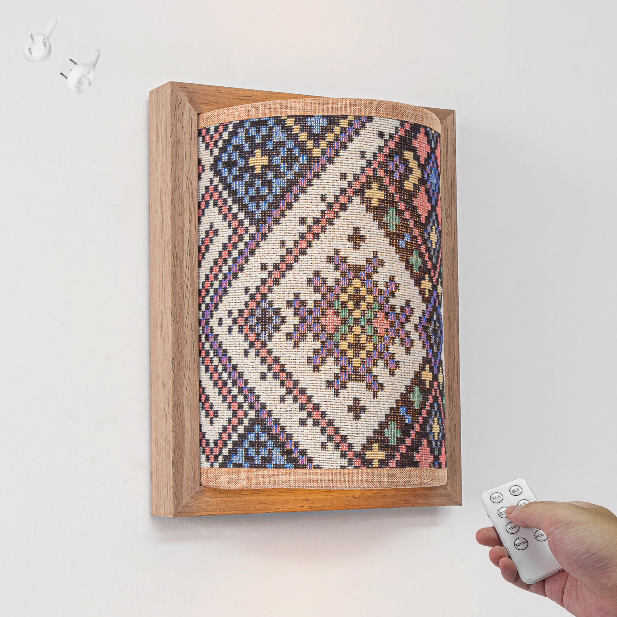 Kiven Battery Operated Wall Sconces with Remote Control,3 Colors Changing,Rechargeable Wall ...