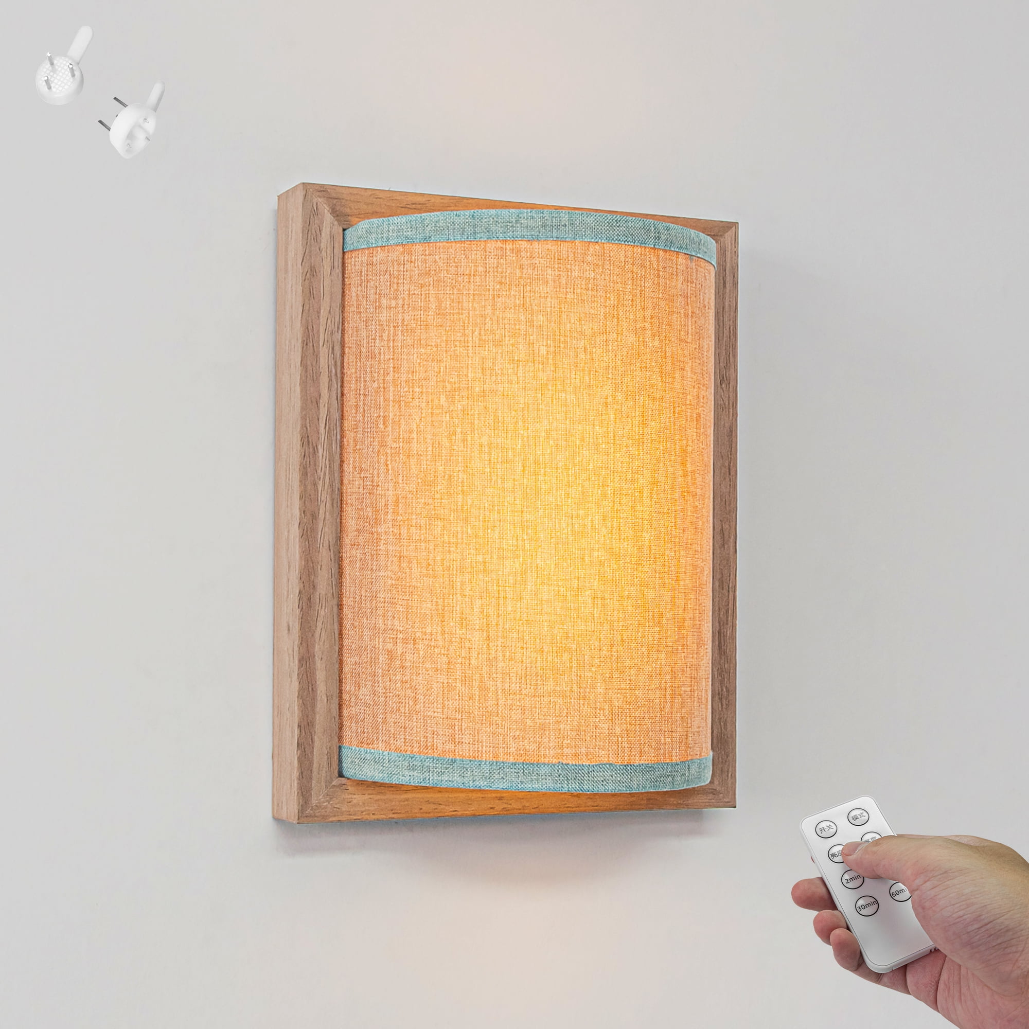 Kiven Battery Operated Wall Sconces with Remote Control,3 Colors Changing,Rechargeable Wall ...