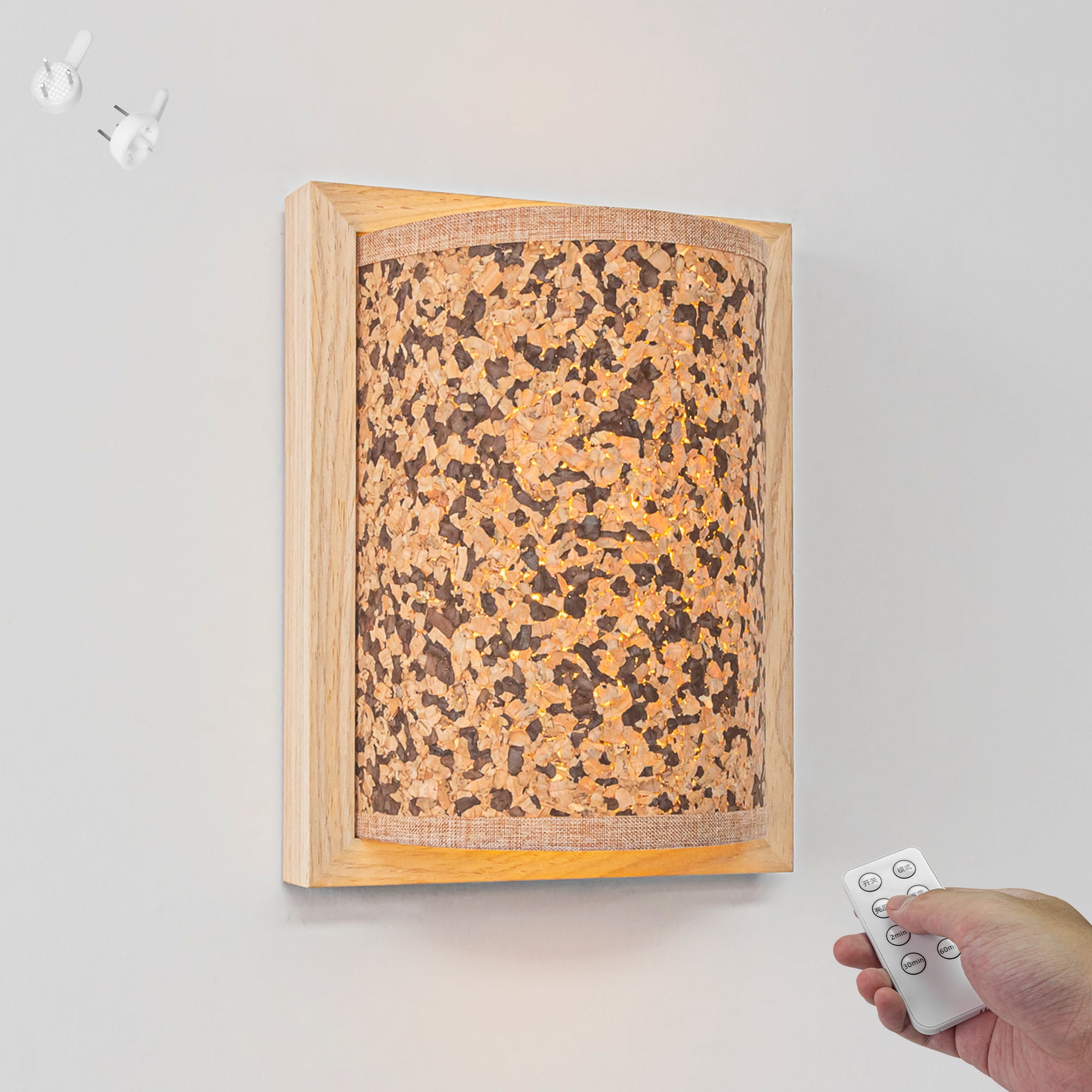 Kiven Battery Operated Wall Sconces with Remote Control,3 Colors Changing,Rechargeable Wall ...