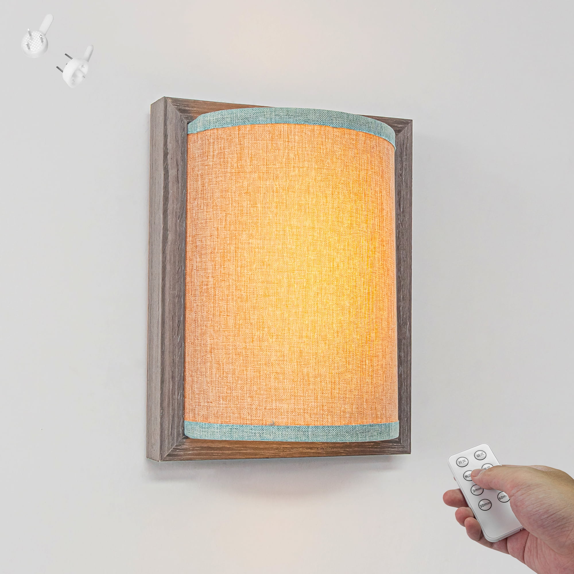 Kiven Battery Operated Wall Sconces with Remote Control,3 Colors Changing,Rechargeable Wall ...