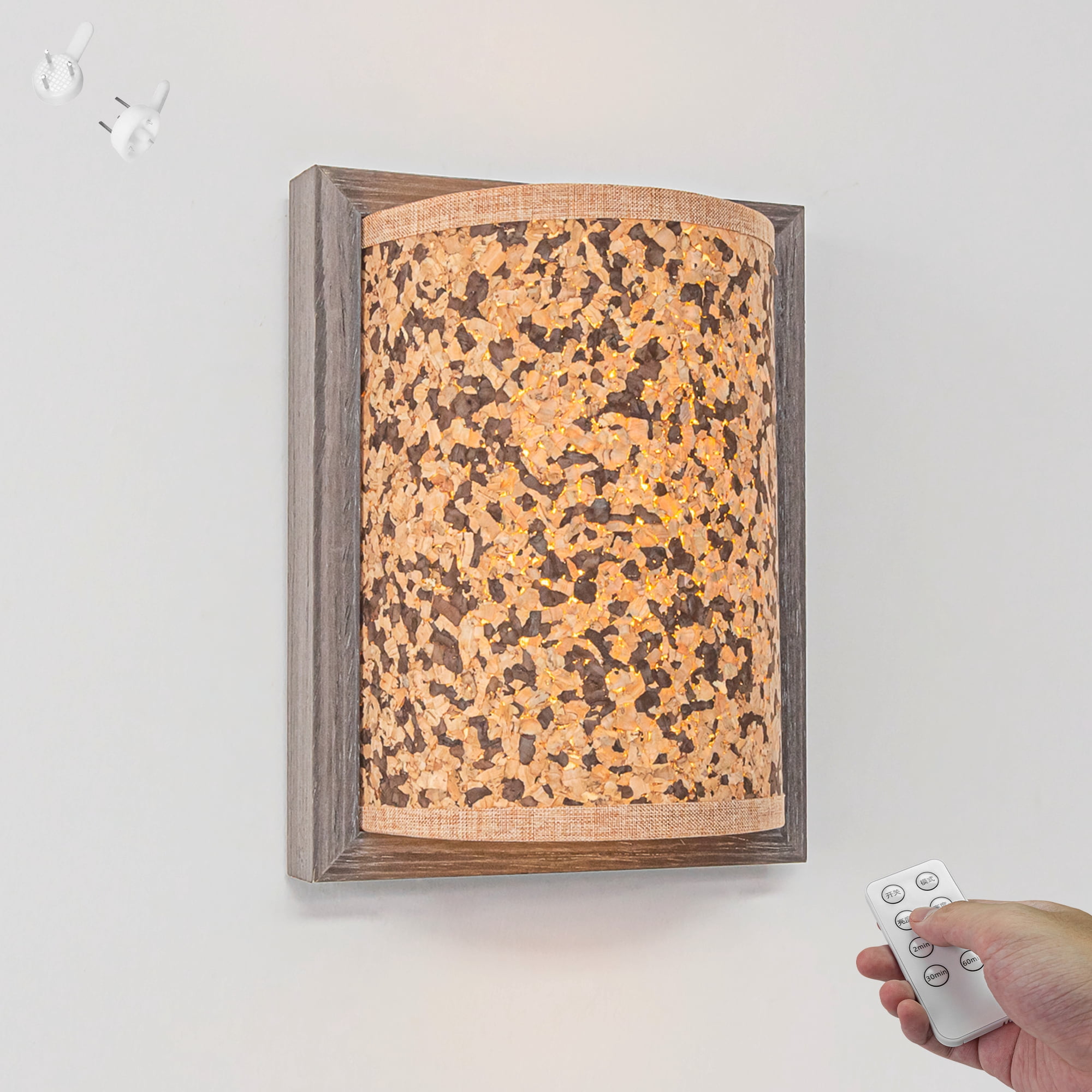 Kiven Battery Operated Wall Sconces with Remote Control,3 Colors ...
