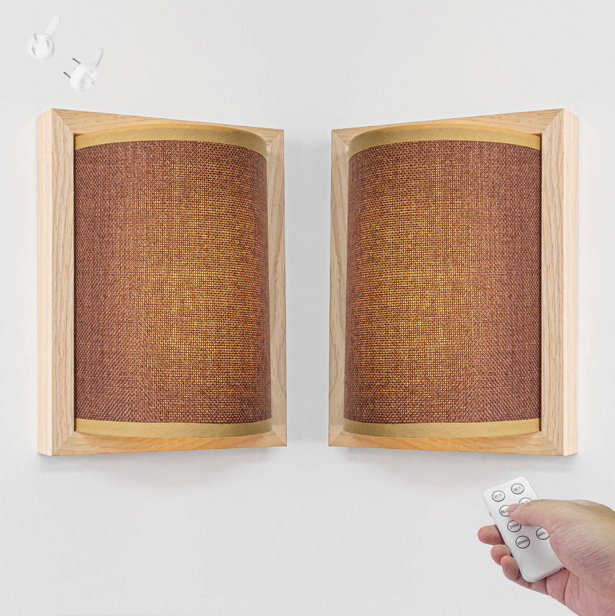 Kiven Battery Operated Wall Sconces with Remote Control,3 Colors Changing,Rechargeable Wall ...