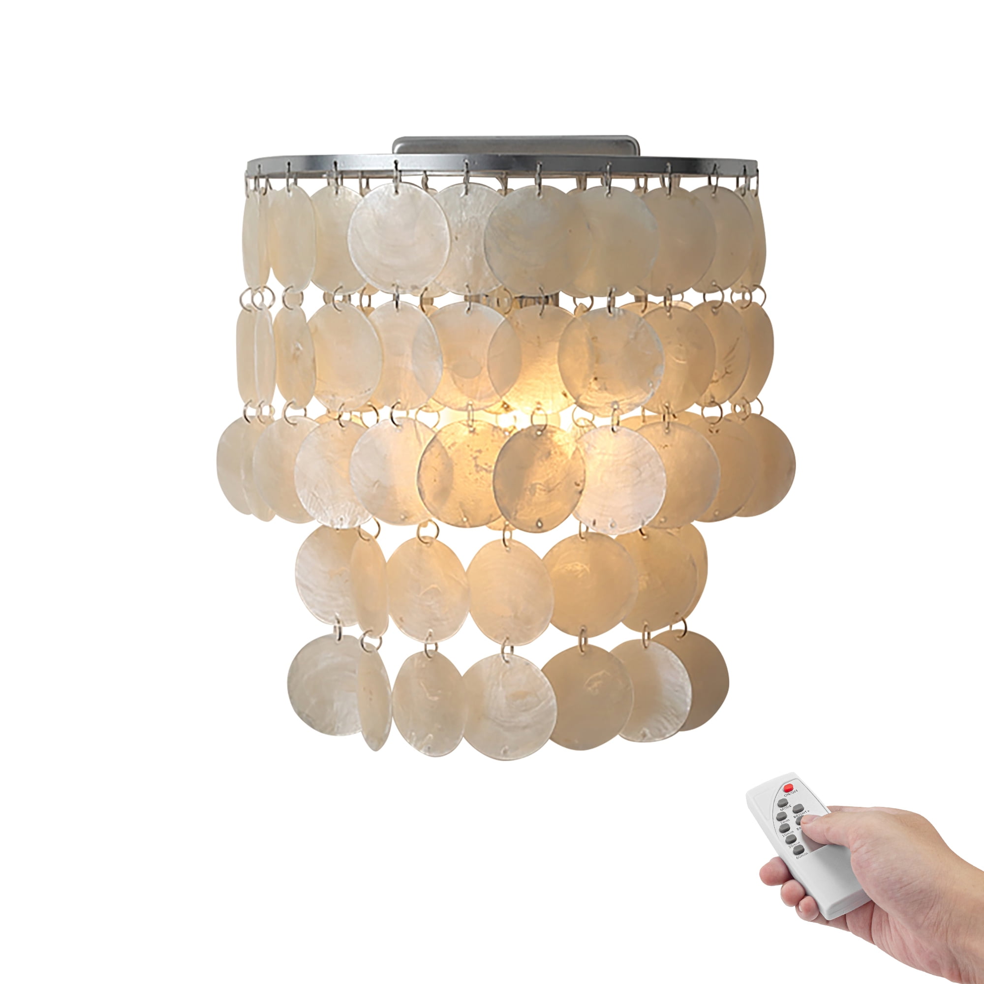 Kiven Battery Operated Wall Sconces with Remote Control,Rechargeable ...