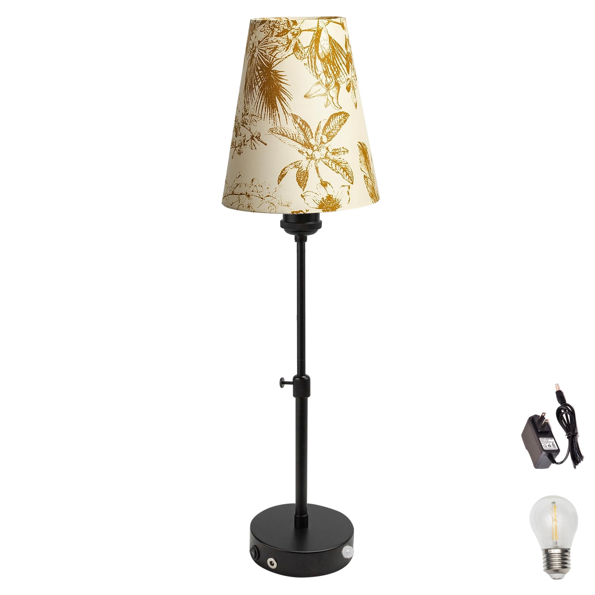 Kiven Battery Powered Lamp, Operated Motion Sensor Table Lamp with ...