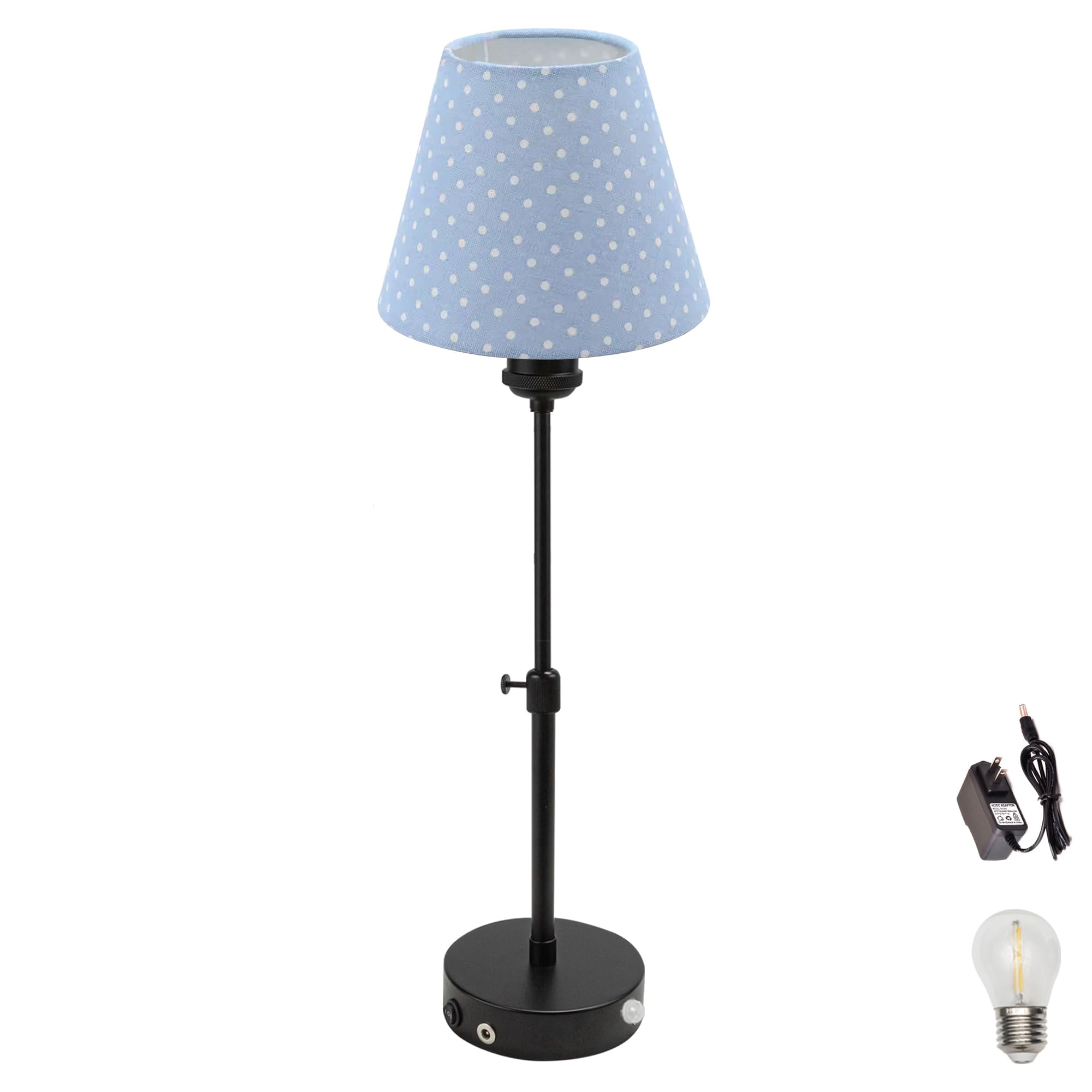 Kiven Battery Powered Lamp, Operated Motion Sensor Table Lamp with ...