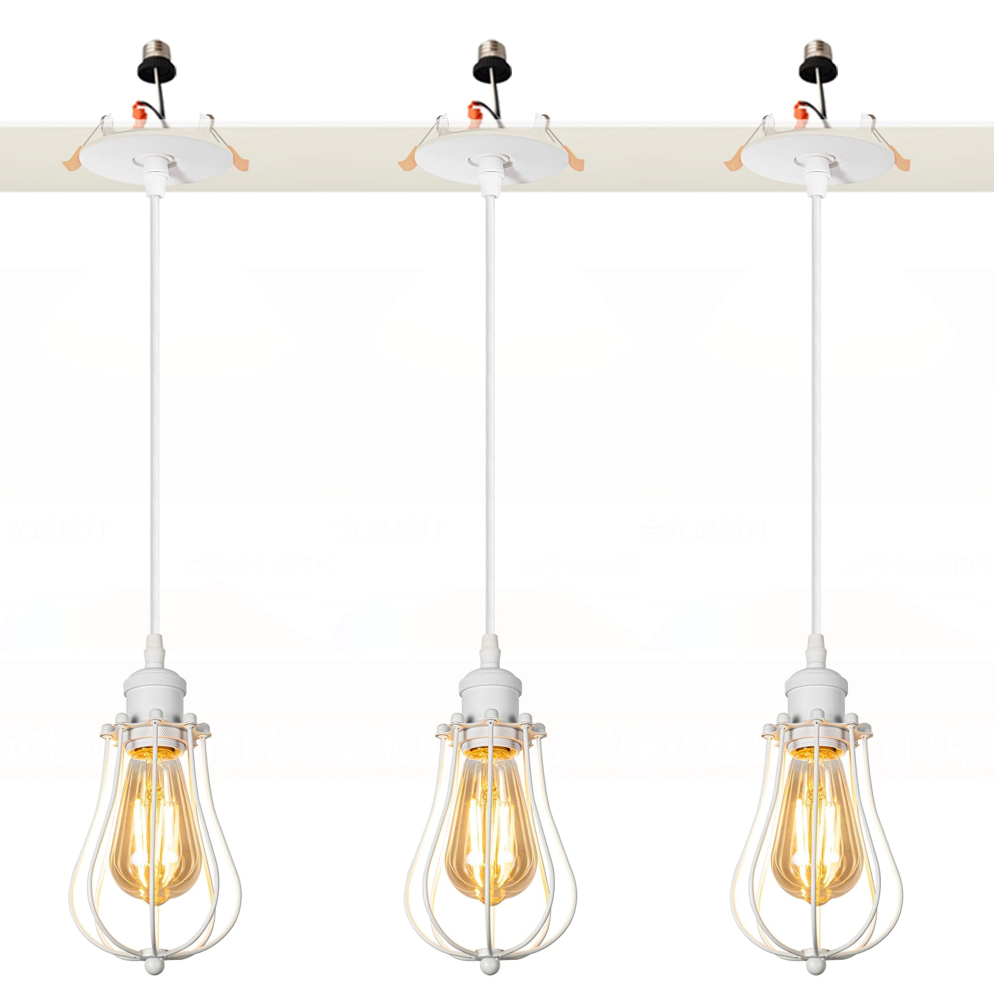 Kiven Can Lights Retrofit Recessed Lighting with E26 Power Outlet ...