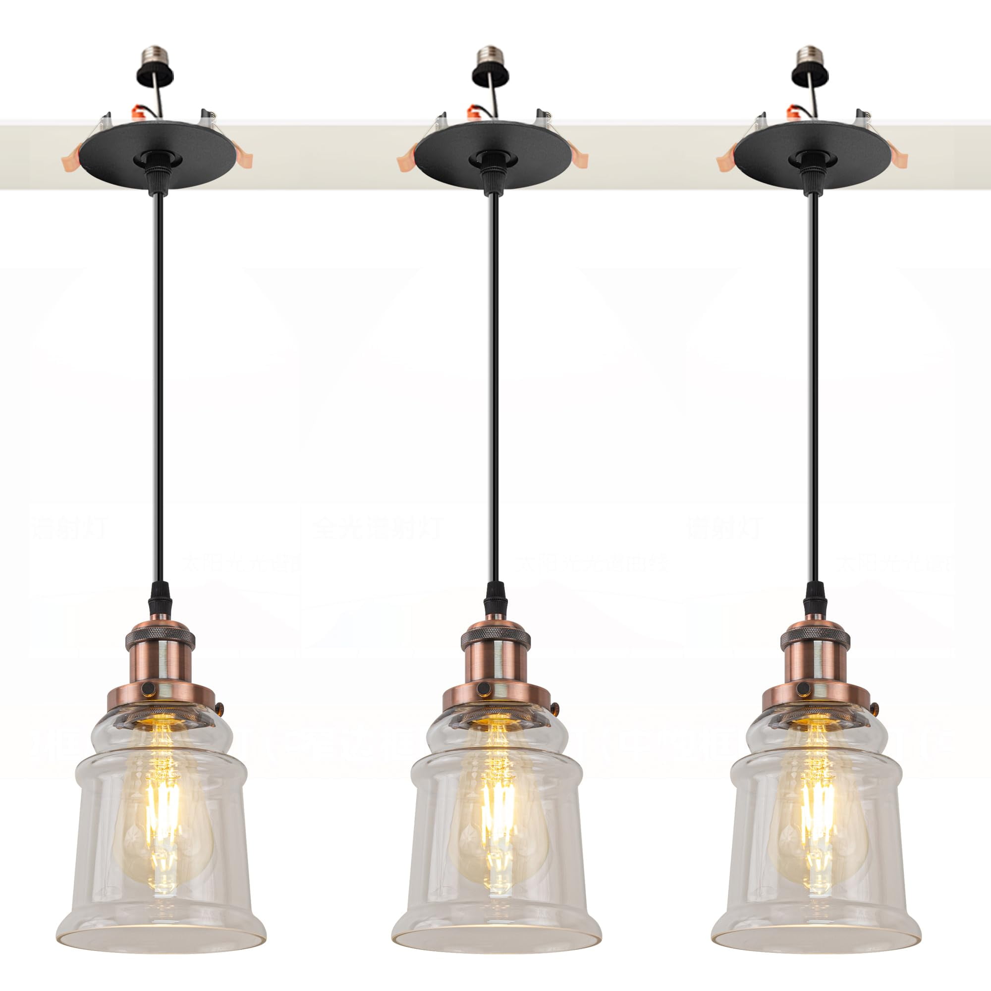 Kiven Can Lights Retrofit Recessed Lighting with E26 Power Outlet ...