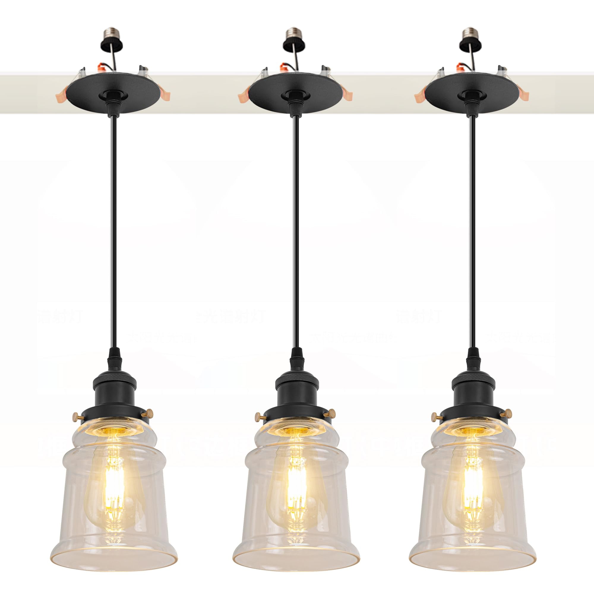 Kiven Can Lights Retrofit Recessed Lighting with E26 Power Outlet ...