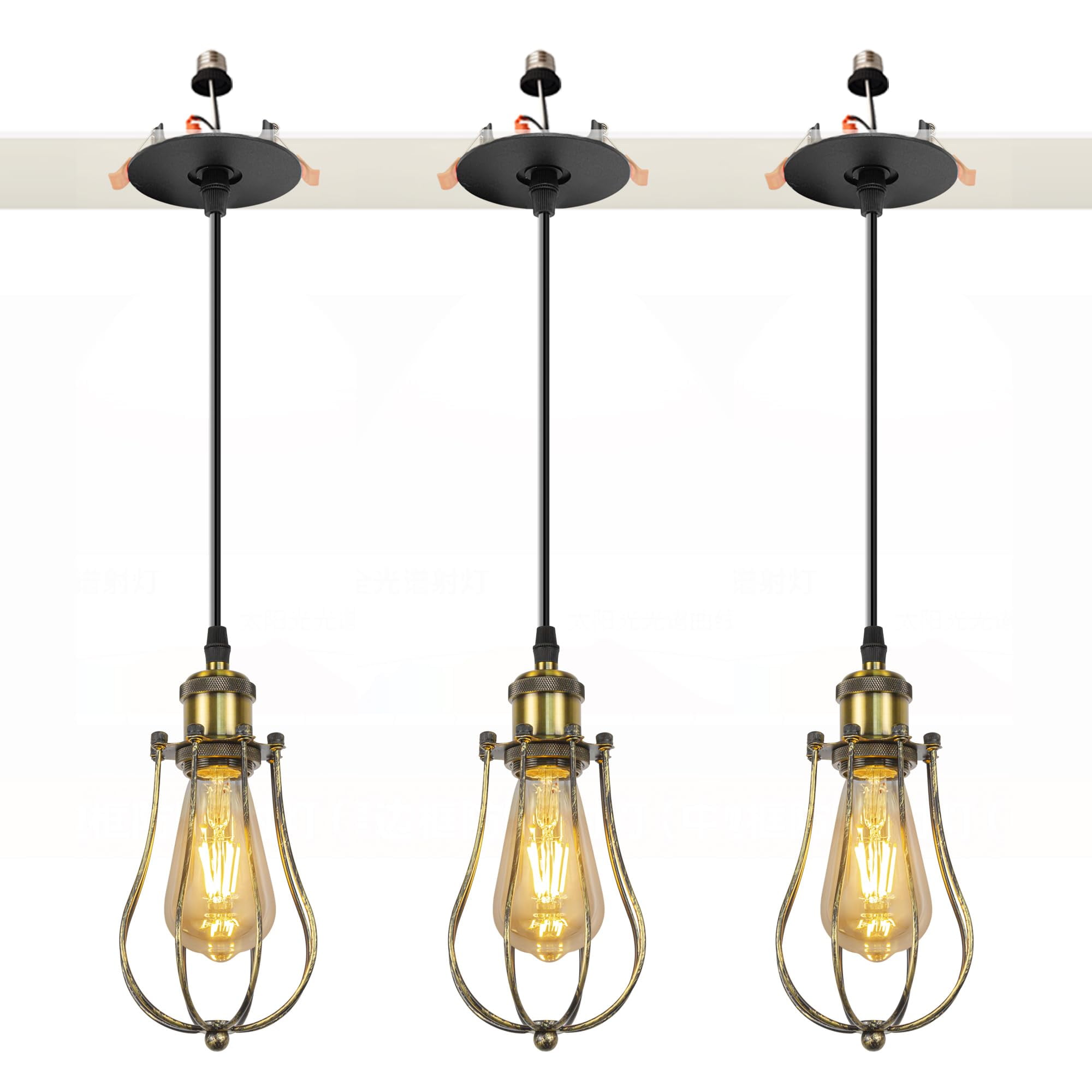 Kiven Can Lights Retrofit Recessed Lighting with E26 Power Outlet ...