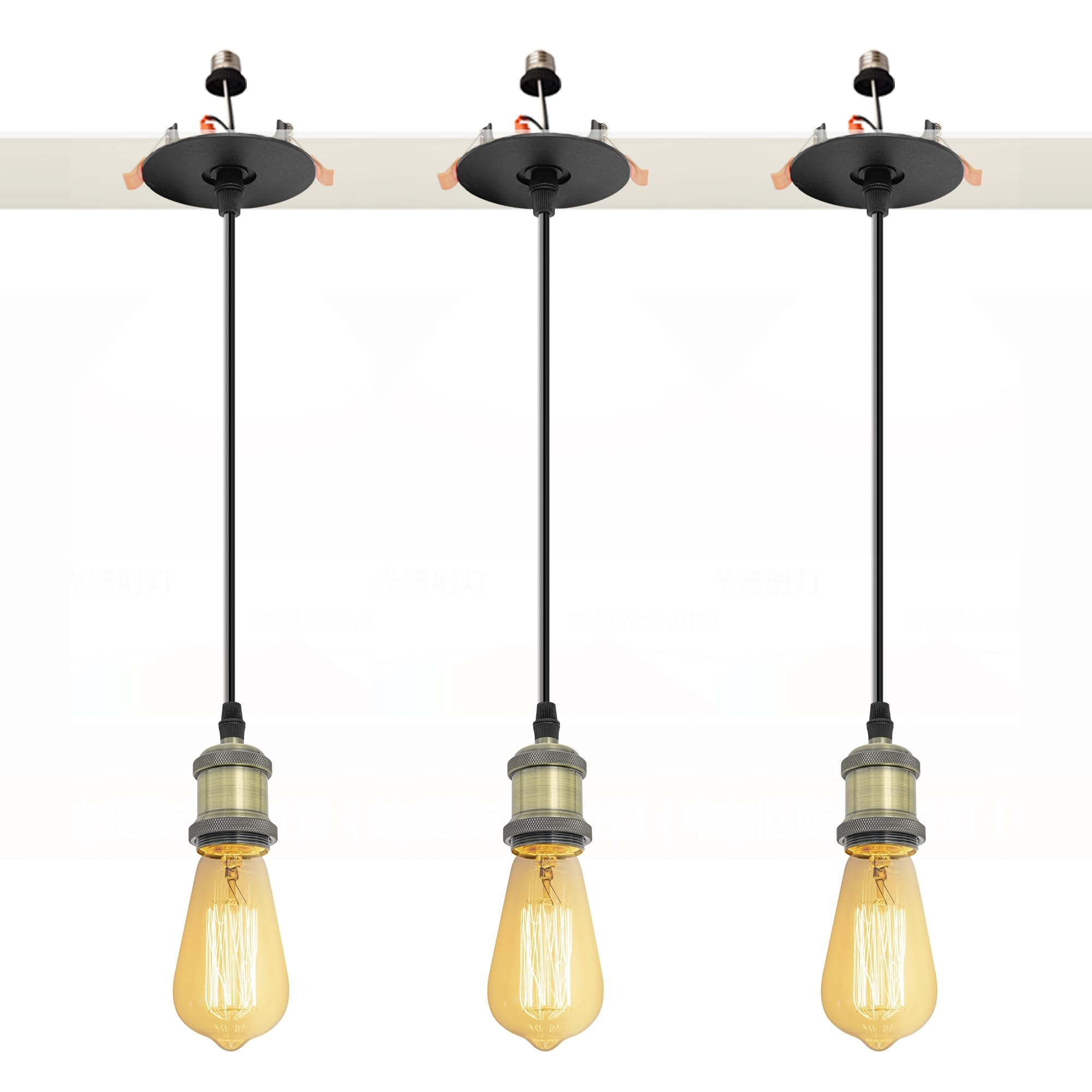 Kiven Can Lights Retrofit Recessed Lighting with E26 Power Outlet ...