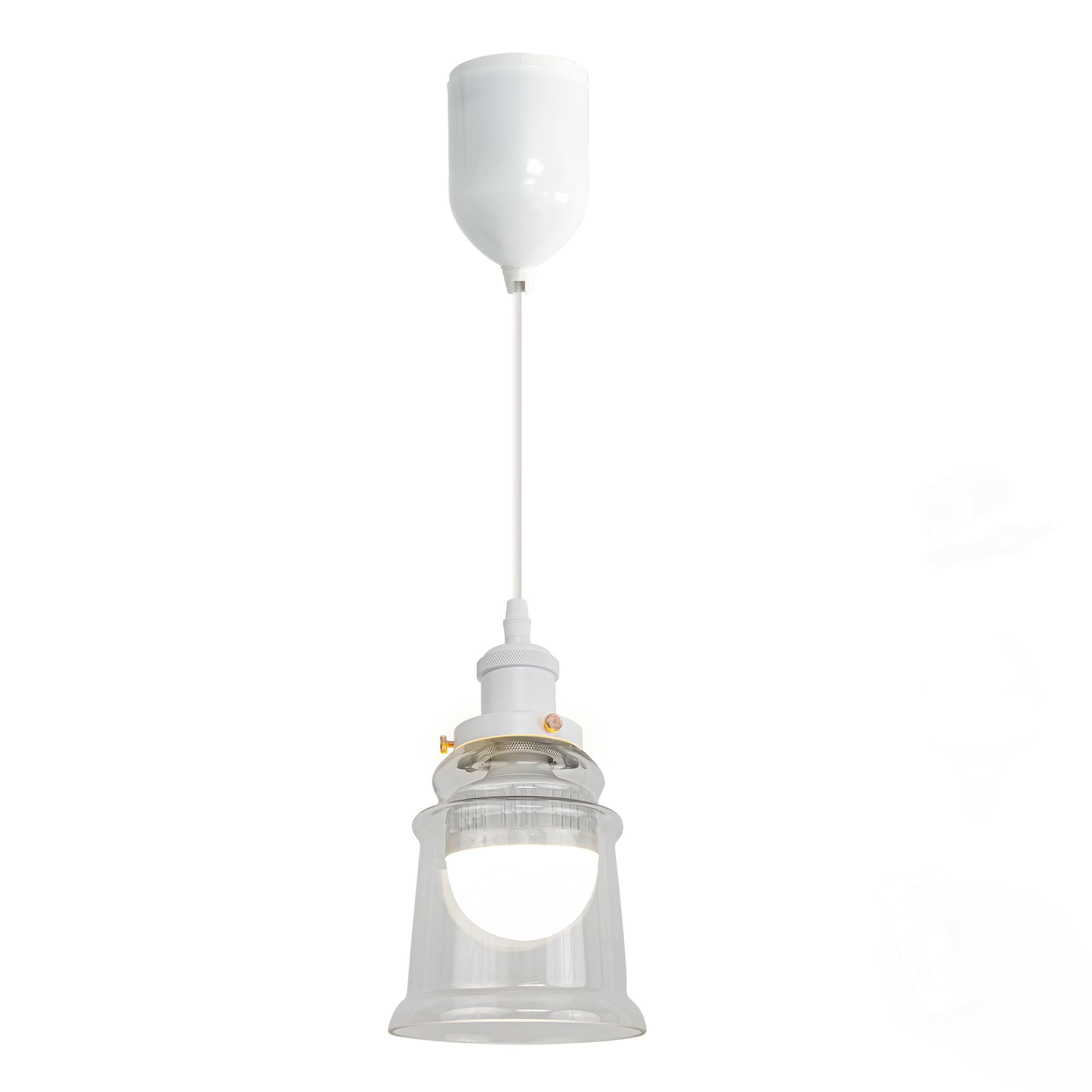 Kiven Clear Glass Pendant Light Fixture 1 Pack, Adjustable Height ...