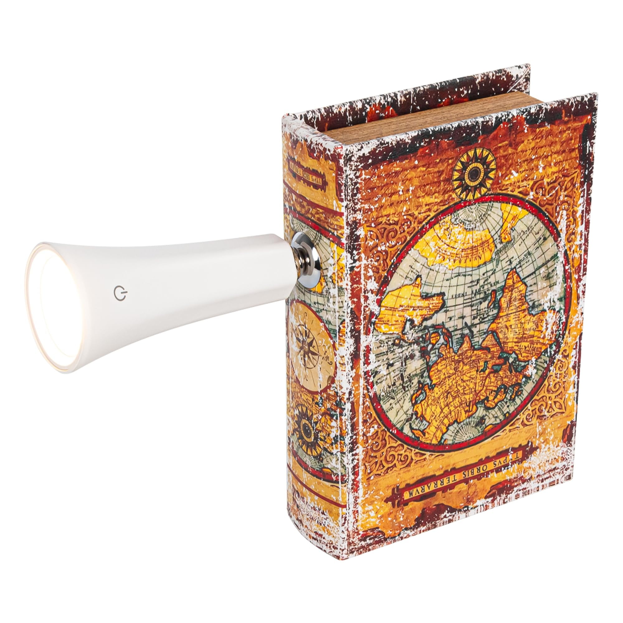 Kiven Cordless Bookshelf Lamp, 1-Light Rechargeable Bookcase Lighting 3 ...