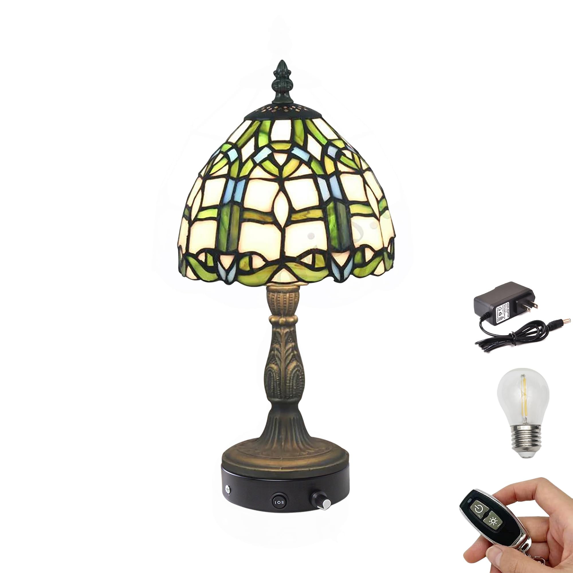 Kiven Cordless Table Lamp,1-Light Dimmable Bedside Lamps for Nightstand ...