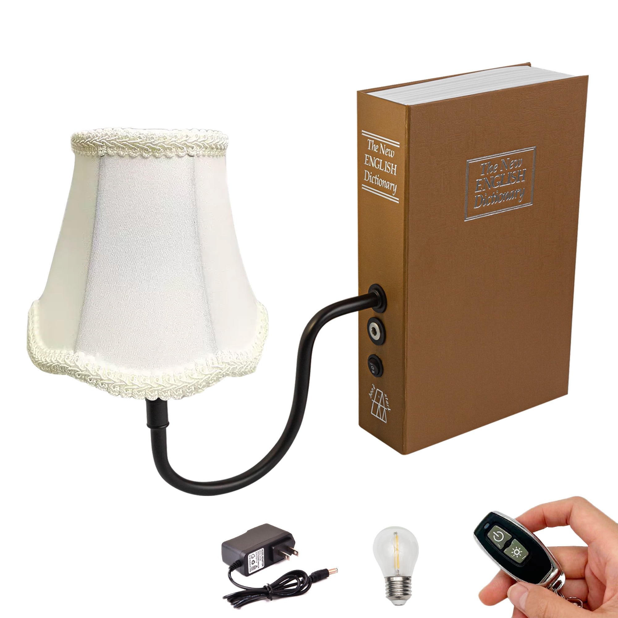 Kiven Cordless Table Lamp, 1-Light Rechargeable Bookshelf Lamp with ...