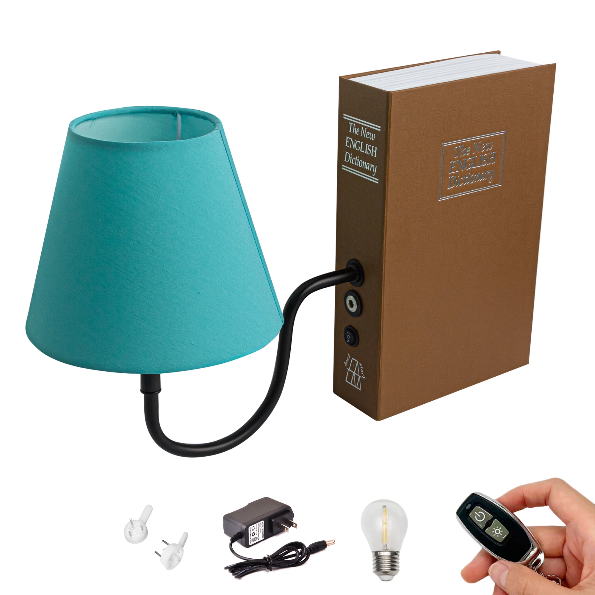 Kiven Cordless Table Lamp, 1-Light Rechargeable Bookshelf Lamp with ...