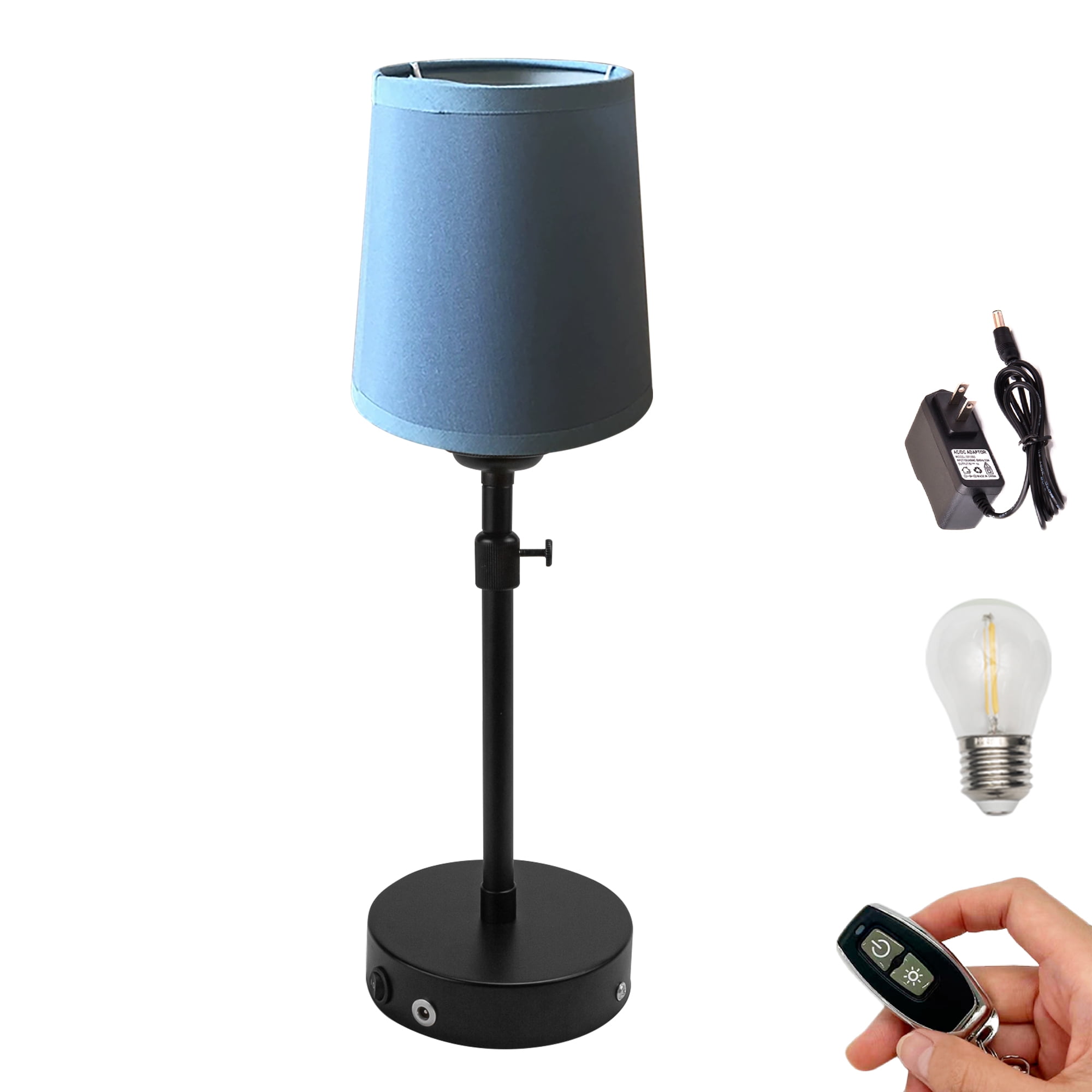 Kiven Cordless Table Lamp Indoor Adjustable Height, Battery Operated ...