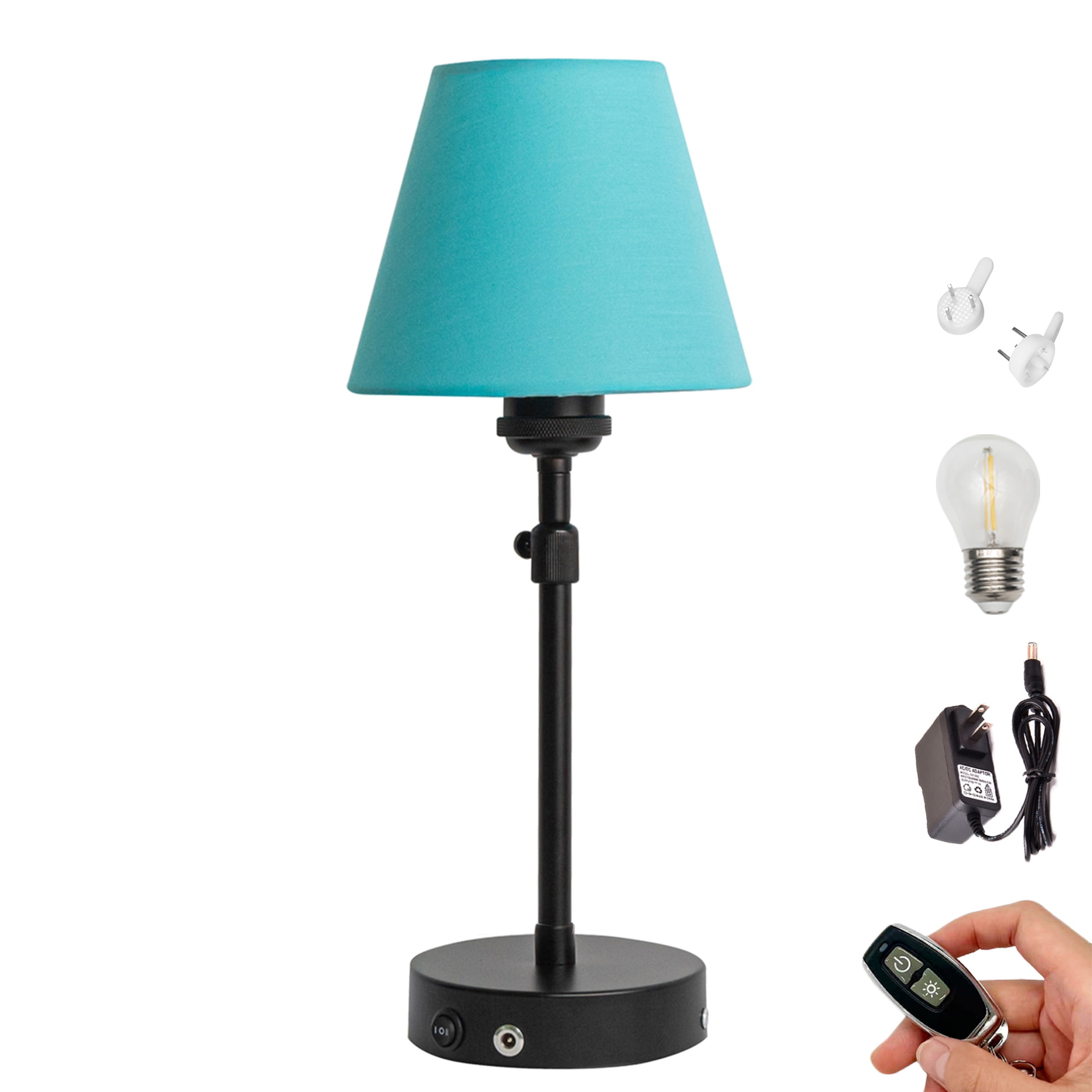 Kiven Cordless Table Lamp Indoor Adjustable Height, Battery Operated ...