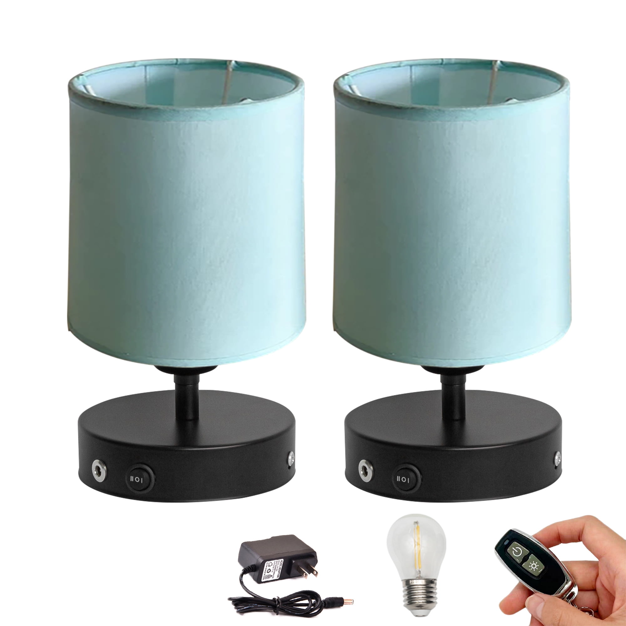 Kiven Cordless Table Lamp Indoor, Battery Operated Nightstand Lamp with ...