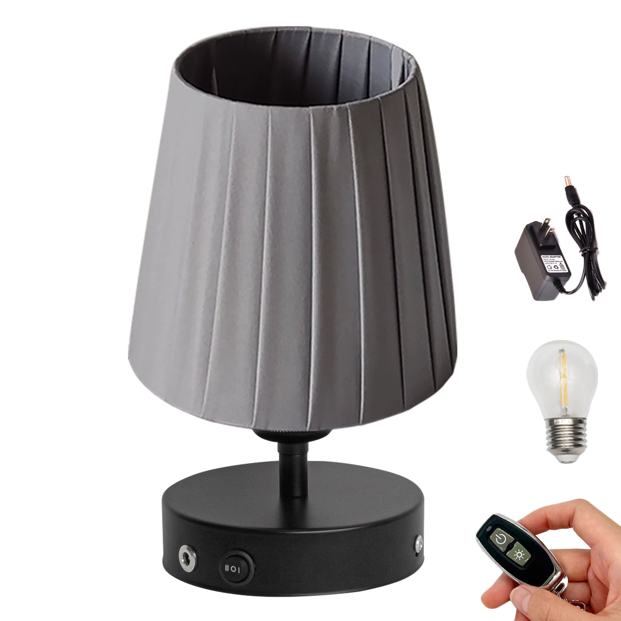 Kiven Cordless Table Lamp Indoor, Battery Operated Nightstand Lamp with ...