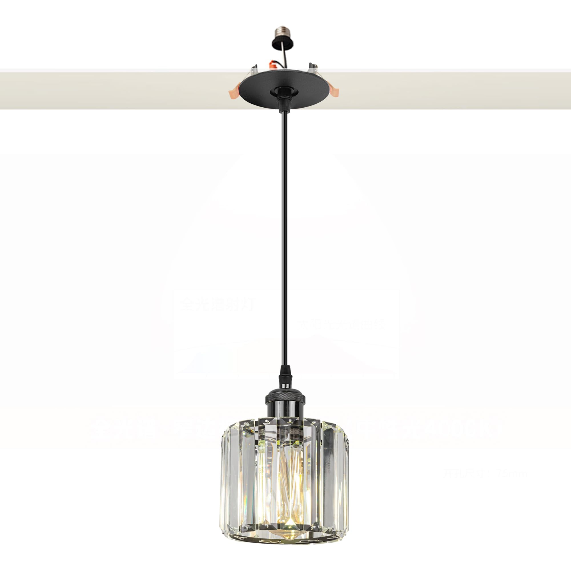 Kiven Crystal Can Lights Retrofit Recessed Lighting with E26 Power ...