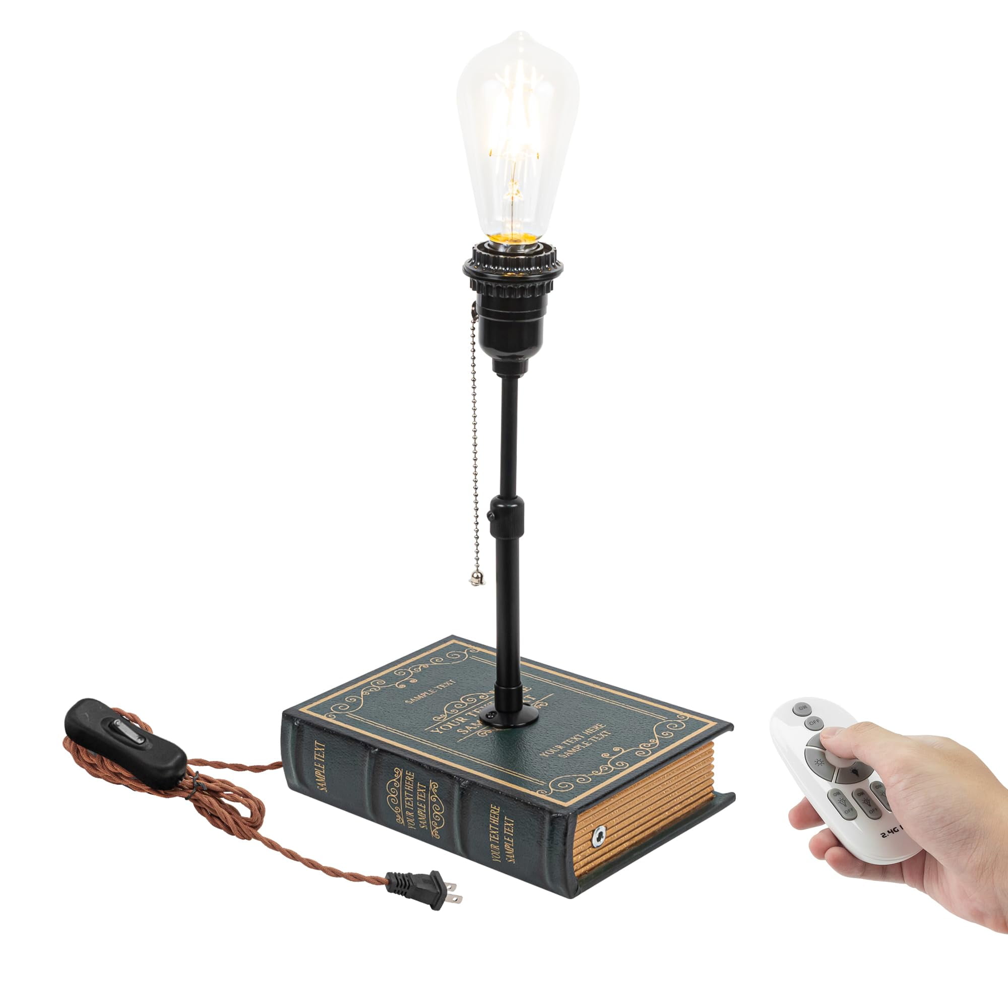 Kiven Dimmable Bookshelf Lamp, 1-Light Classic Library Sconce with ...