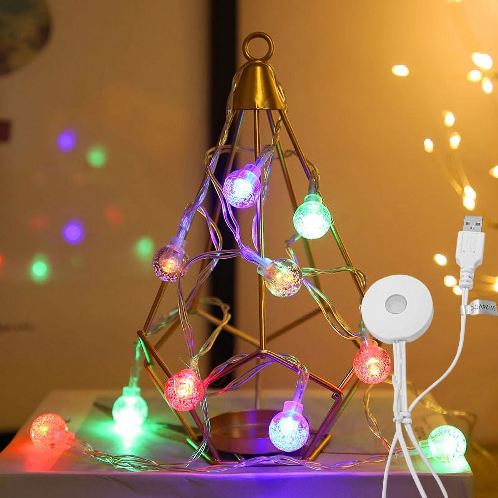 Kiven Globe Led String Lights,Multi Colored LED Curtain String Lights ...