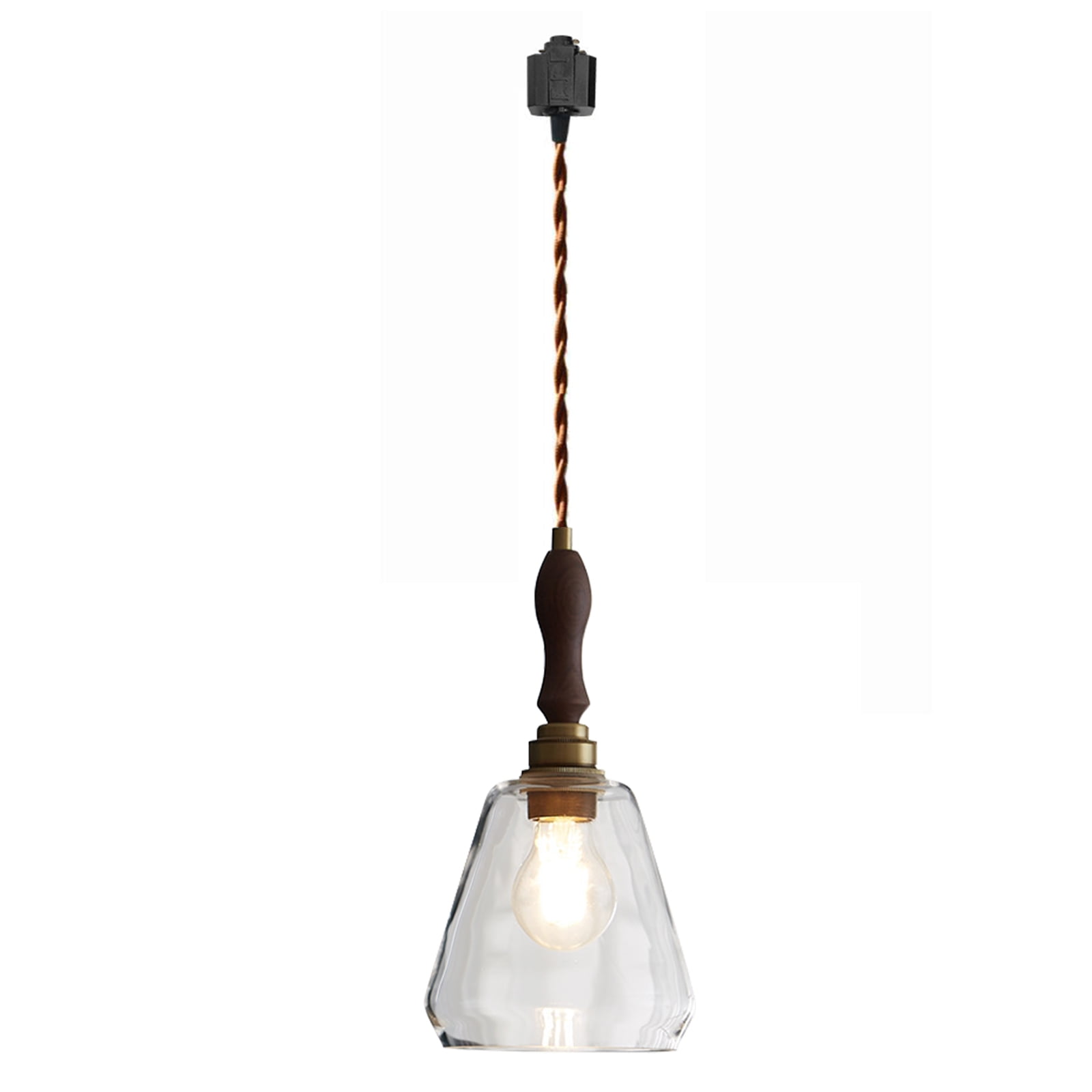 Kiven H Track Pendant Lightning, 1 Light Modern H Track Lighting Glass ...
