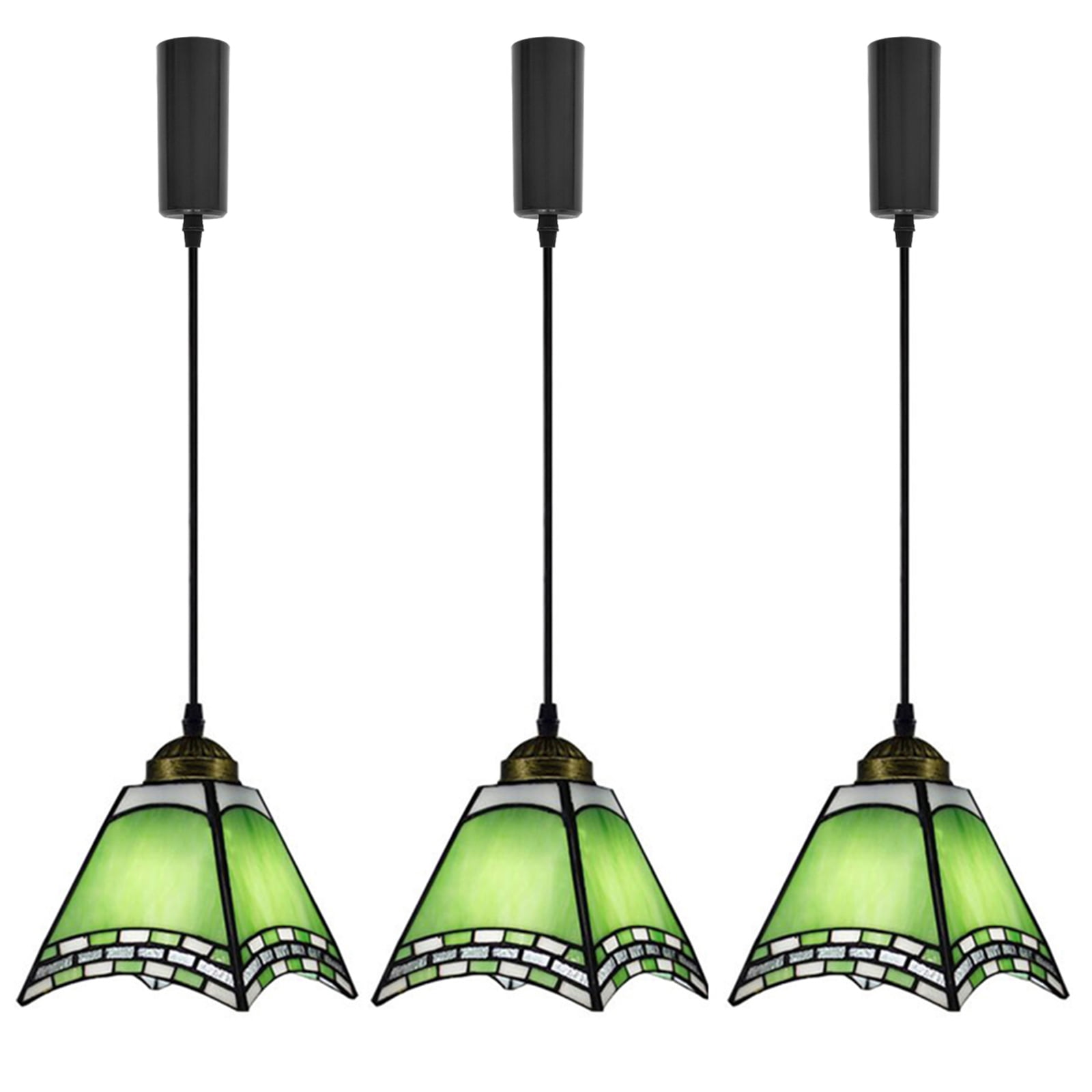 Kiven H Track Pendant Lightning,Adjustable Cord Length,Tiffany Style H ...