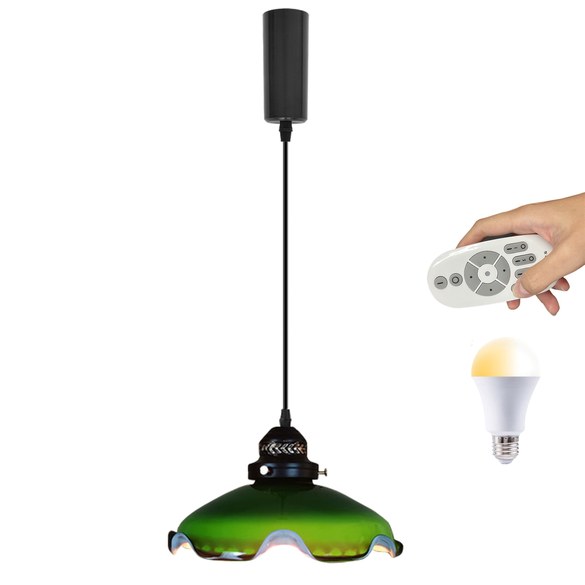 Kiven H Track Pendant Lightning with Remote Control,Adjustable Cord ...