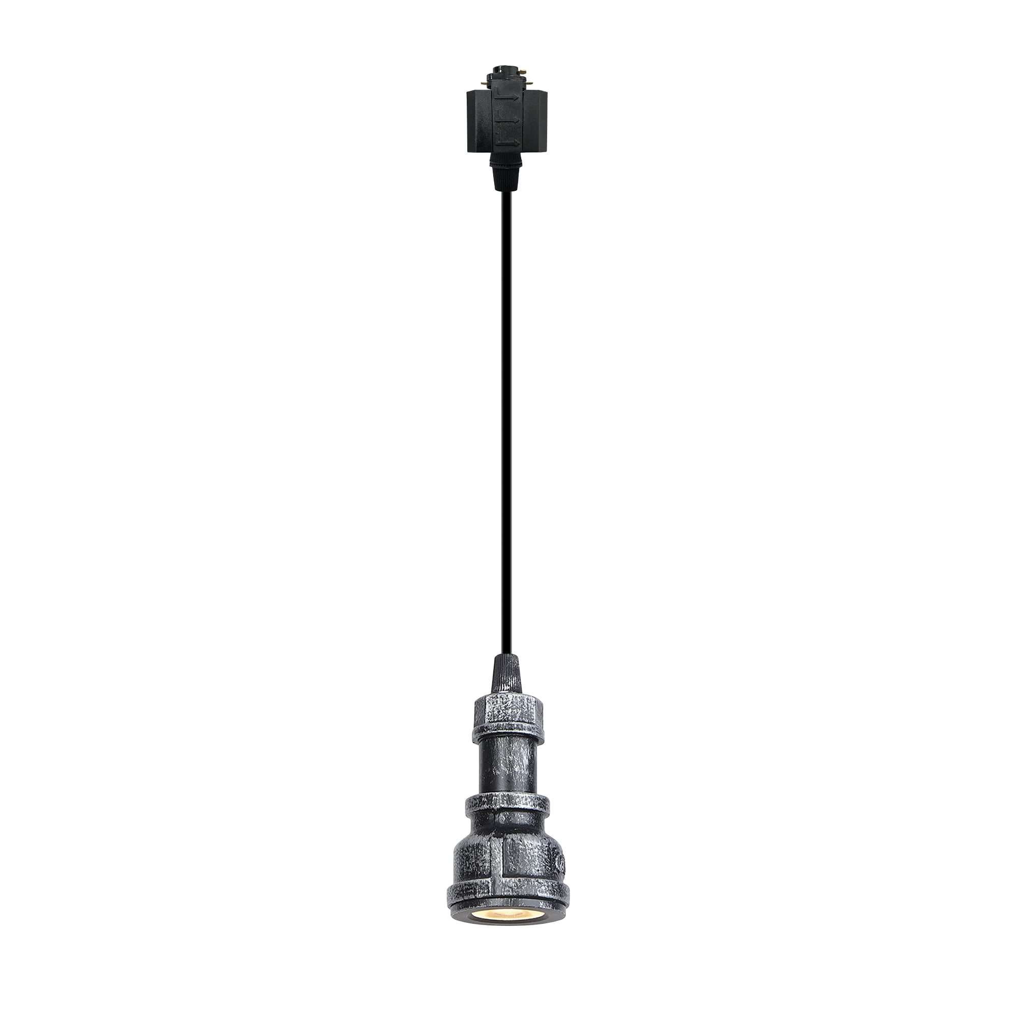 Kiven H-Type Track Lighting, 1-Light Industrial Halo Track Pendant ...