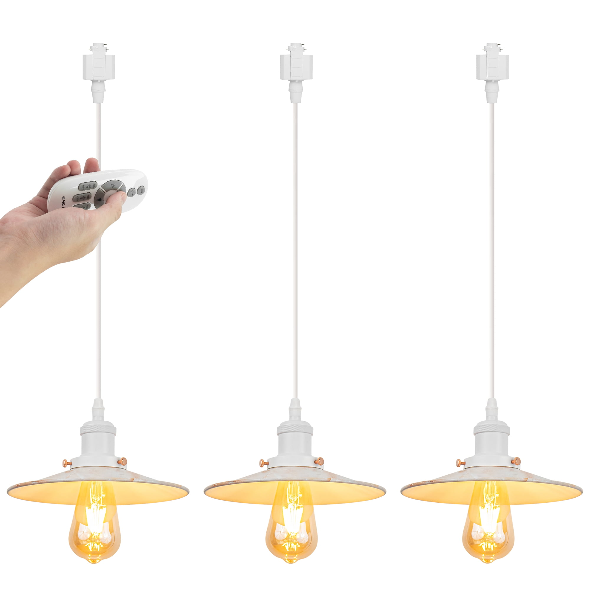 Kiven H-Type Track Lighting, 3-Light Modern H Track Light Pedant with ...