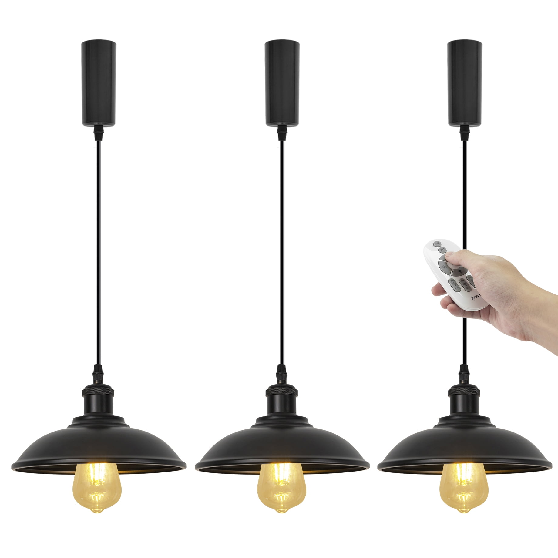 Kiven H-Type Track Lighting, 3-Light Modern Halo Track Pendant Light ...