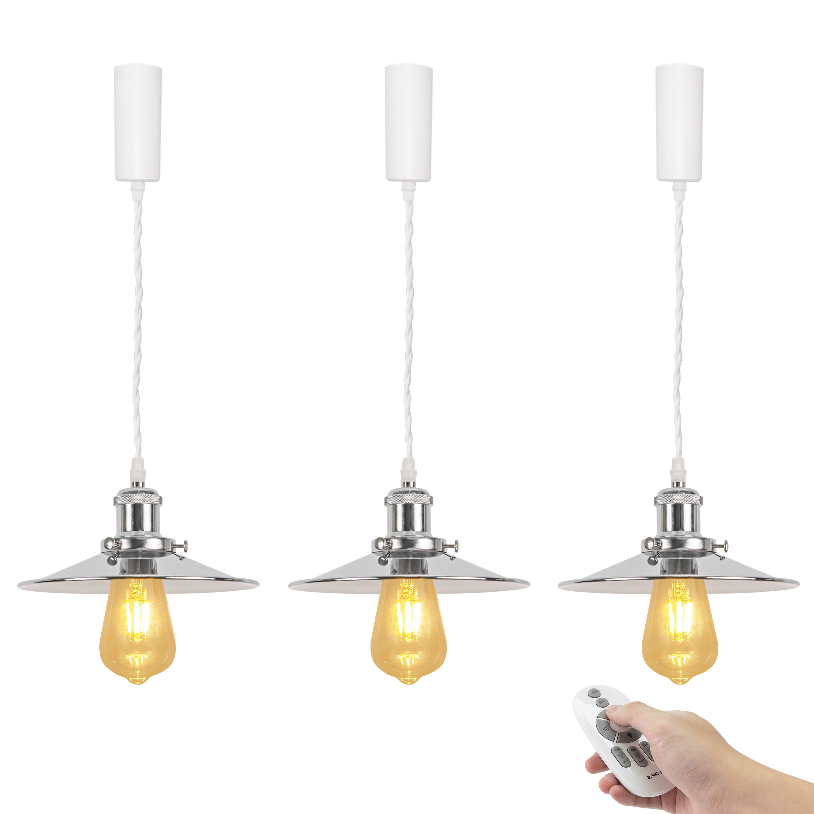 Kiven H-Type Track Lighting, 3-Light Modern Halo Track Pendant Light ...