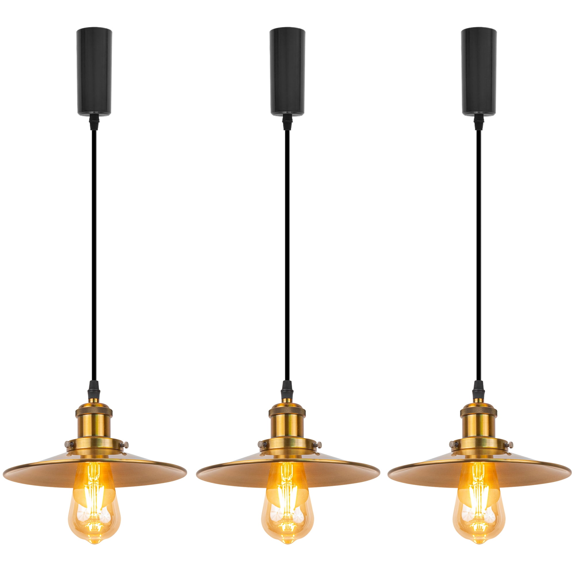 Kiven H-Type Track Lighting, 3-Light Modern Halo Track Pendant Light ...