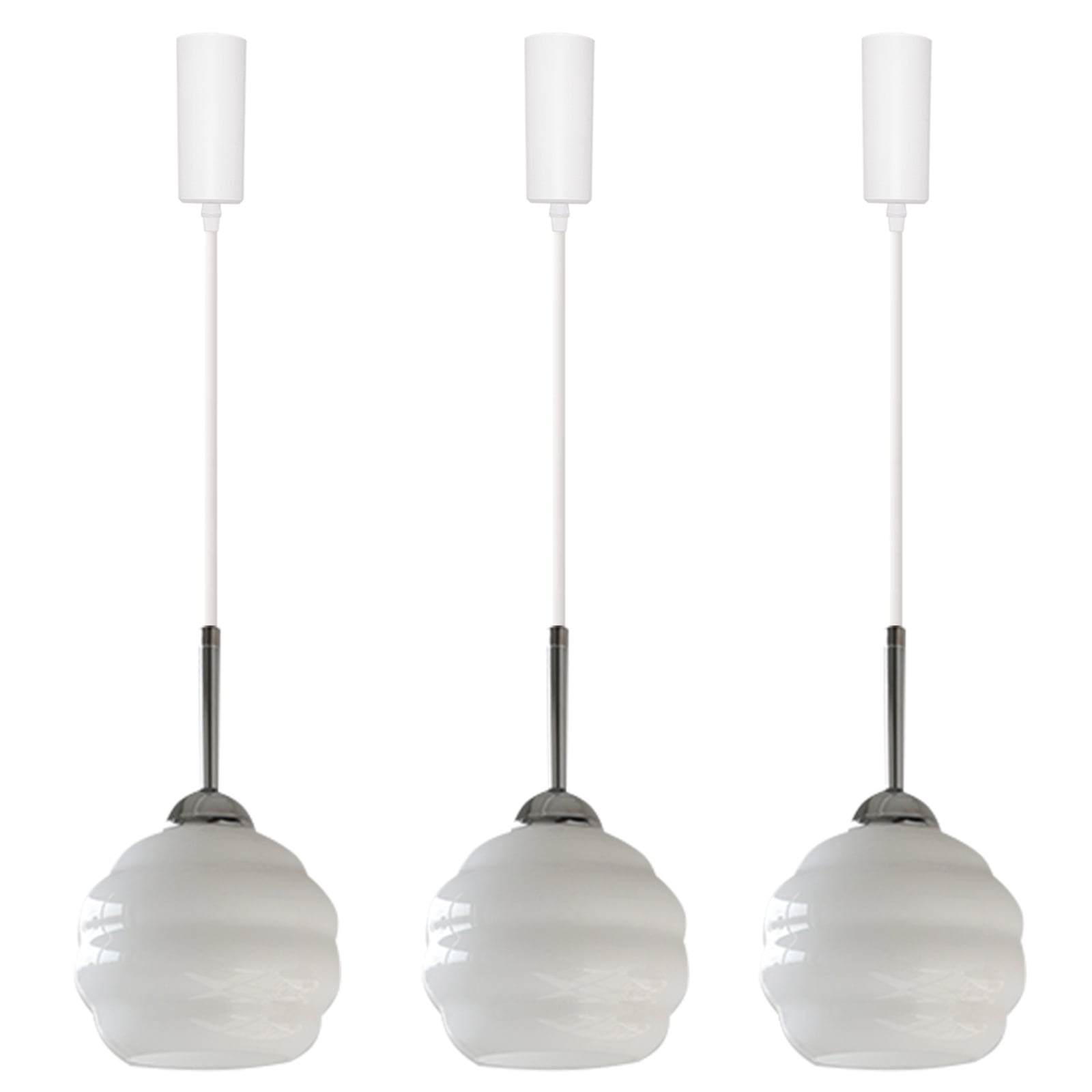 Kiven H-Type Track Lighting, 3-Light Modern Halo Track Pendant Light ...