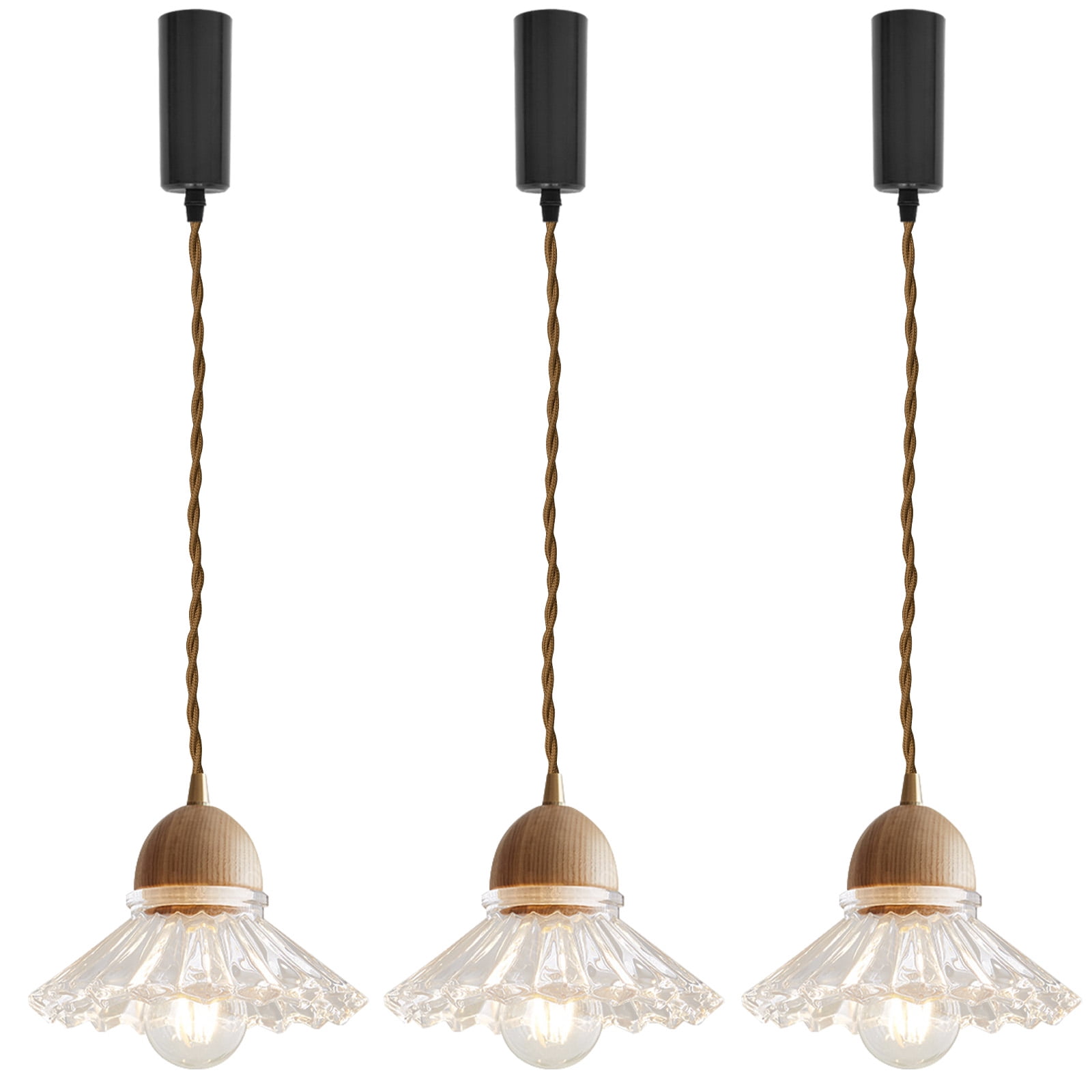 Kiven H-Type Track Lighting, 3-Light Modern Halo Track Pendant Light ...