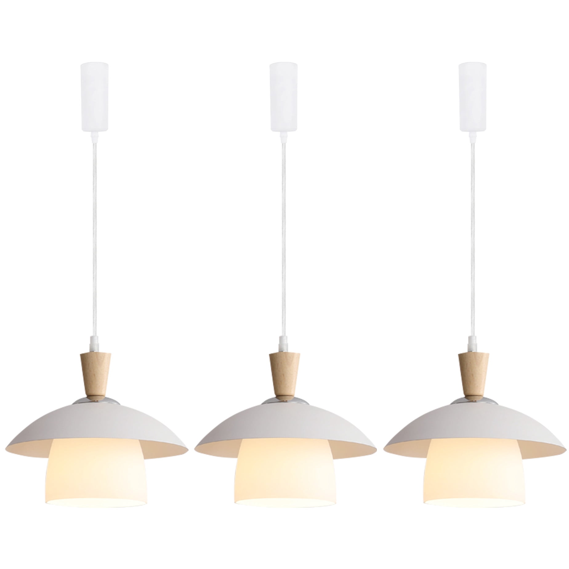 Kiven H-Type Track Lighting, 3-Light Modern Halo Track Pendant Light ...